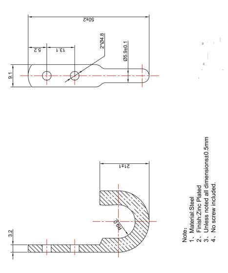 Rope Hook from ONWARD HARDWARE | BMR