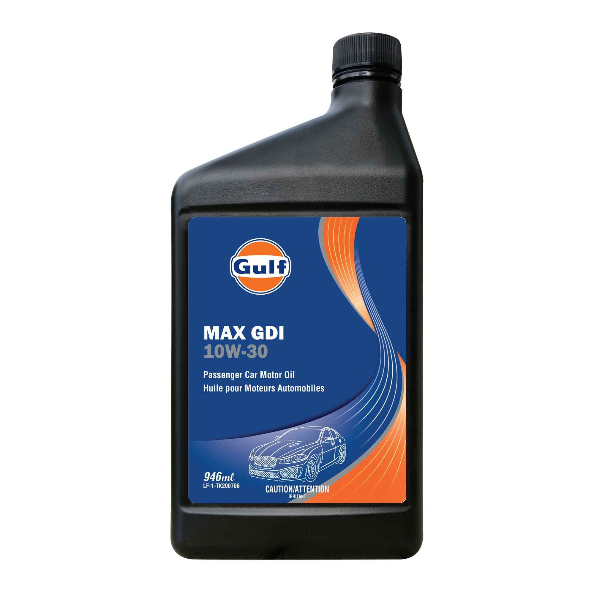 MAX GDI 10W-30 Passenger Car Motor Oil - 946 ml from Gulf | BMR