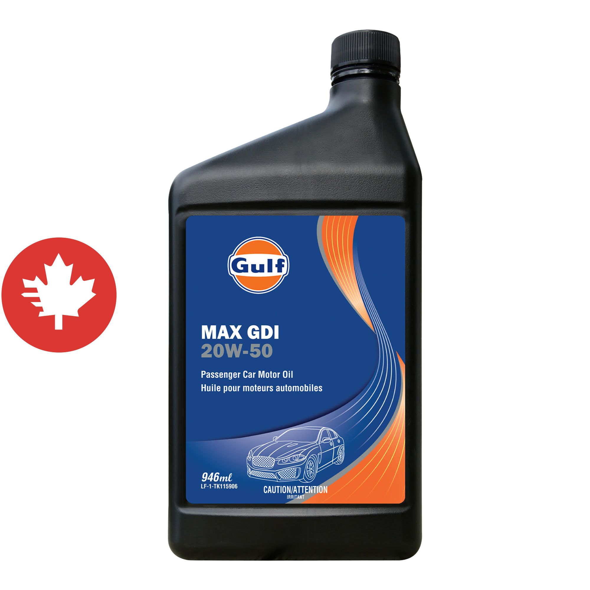 MAX GDI 20W-50 Passenger Car Motor Oil - 946 ml from GULF | BMR