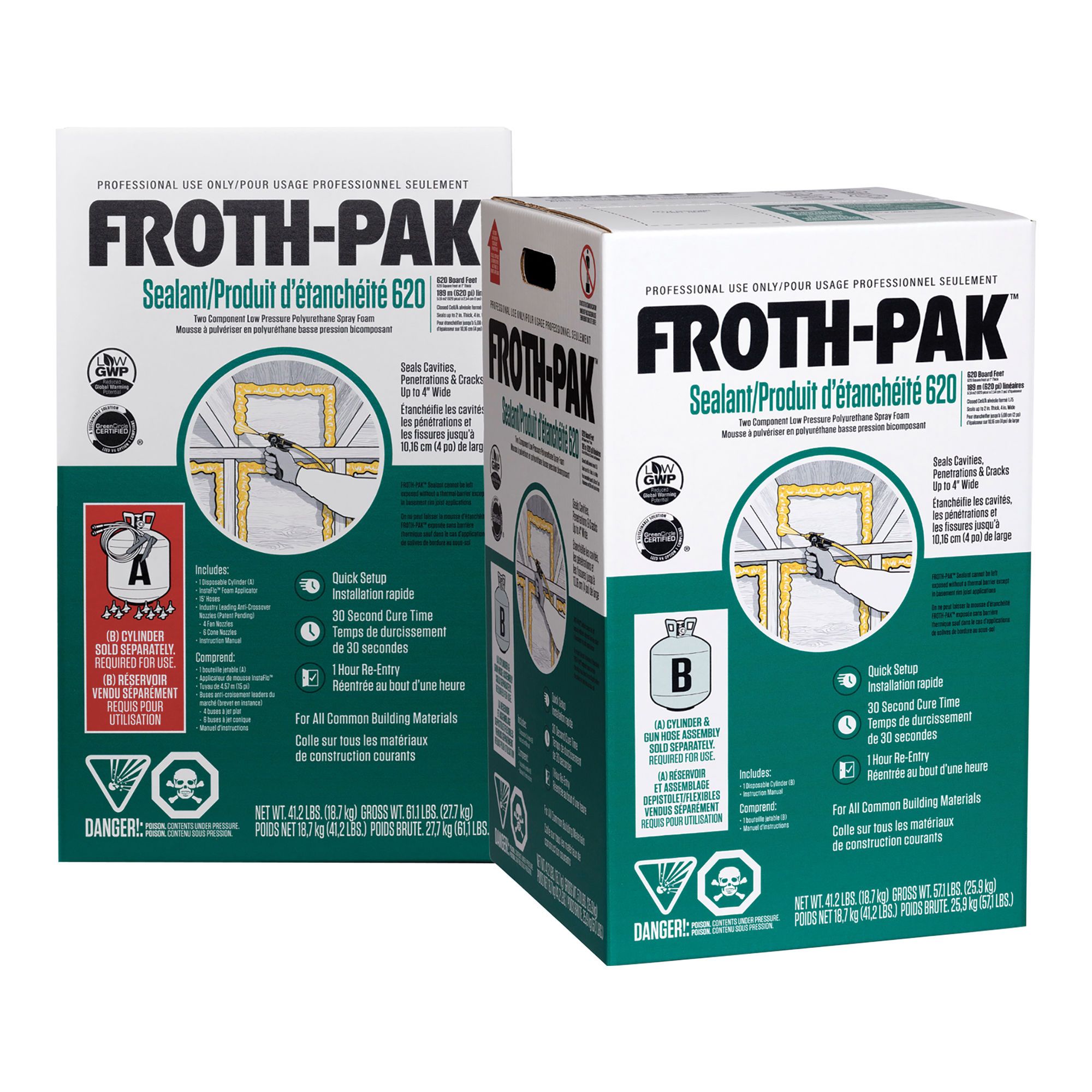 Produit d'étanchéité Froth-Pak, 620 pi² de FROTH PAK | BMR