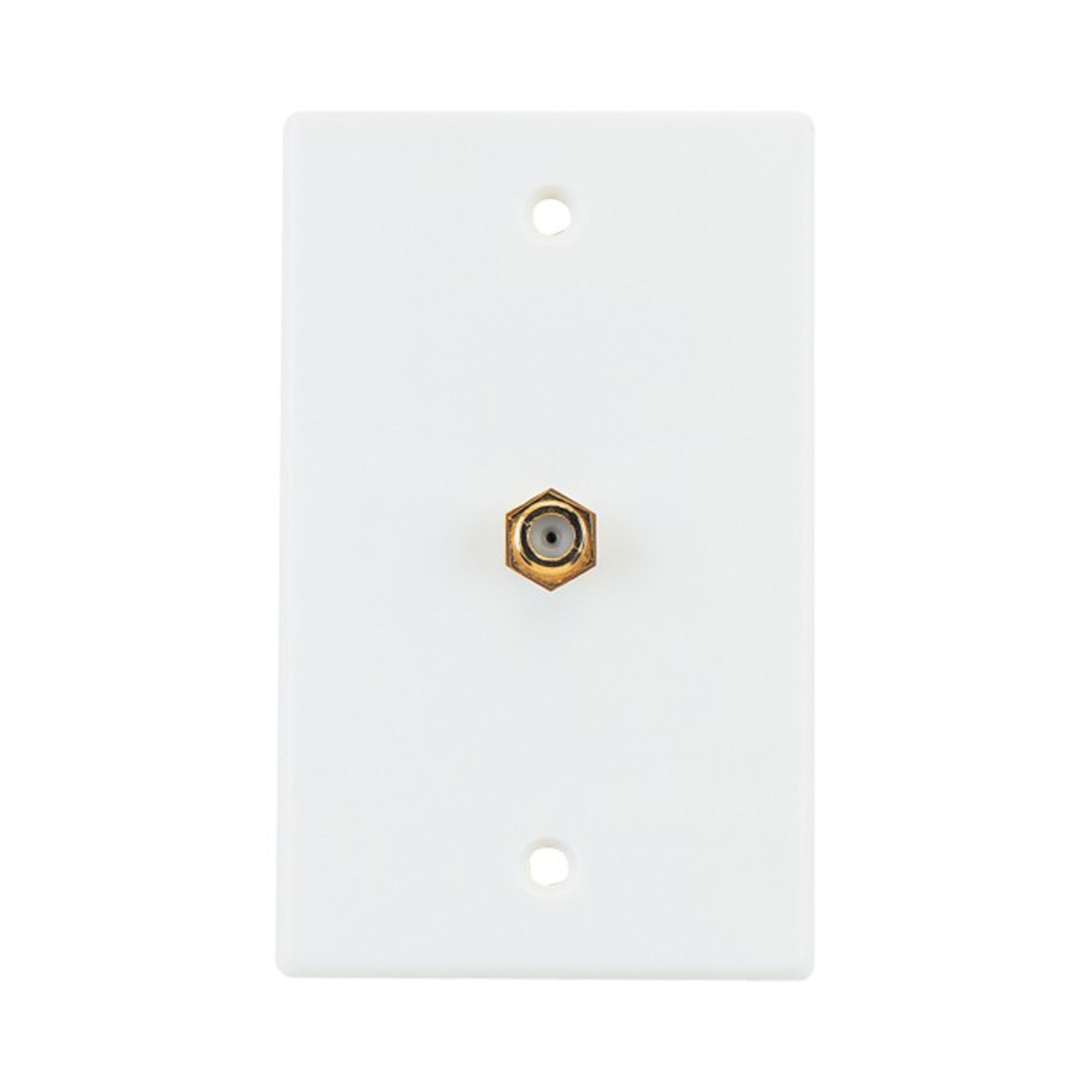 RG6 and RG59 Coaxial Cable White Wall Plate from AUDIOVOX CANADA | BMR
