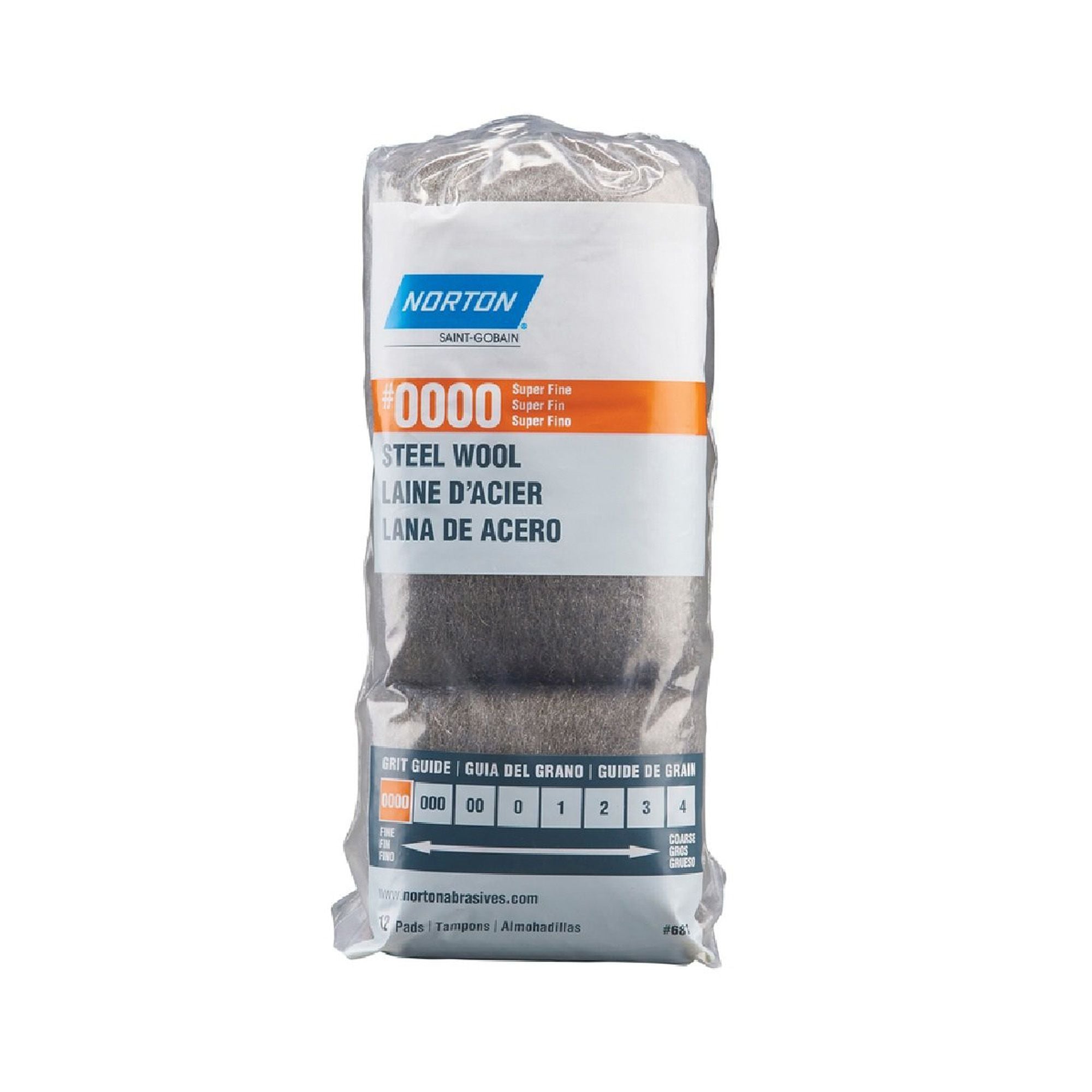 Steel Wool #0000 Super Fine - 12/pk from NORTON | BMR