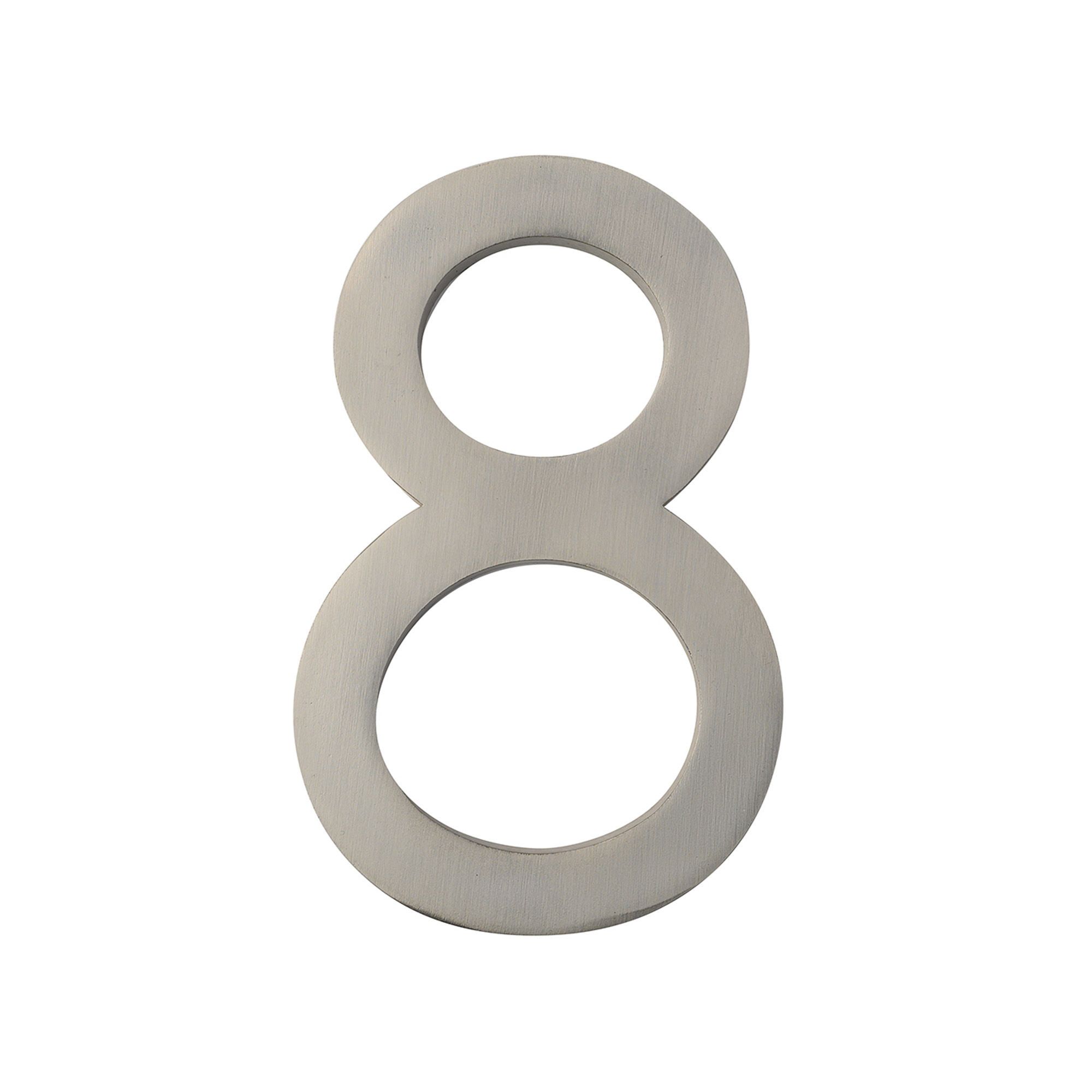 Designer Style House Number #8, Satin Nickel - 5" from TAYMOR | BMR