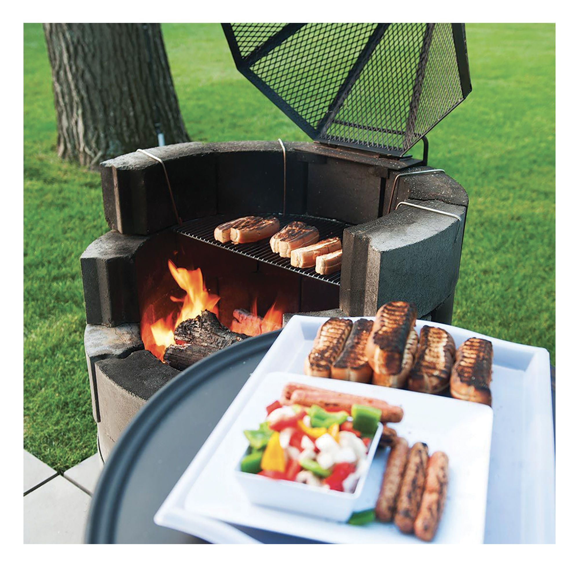 BBQ Fireguard - Black Steel In Box from PATIO DRUMMOND | BMR