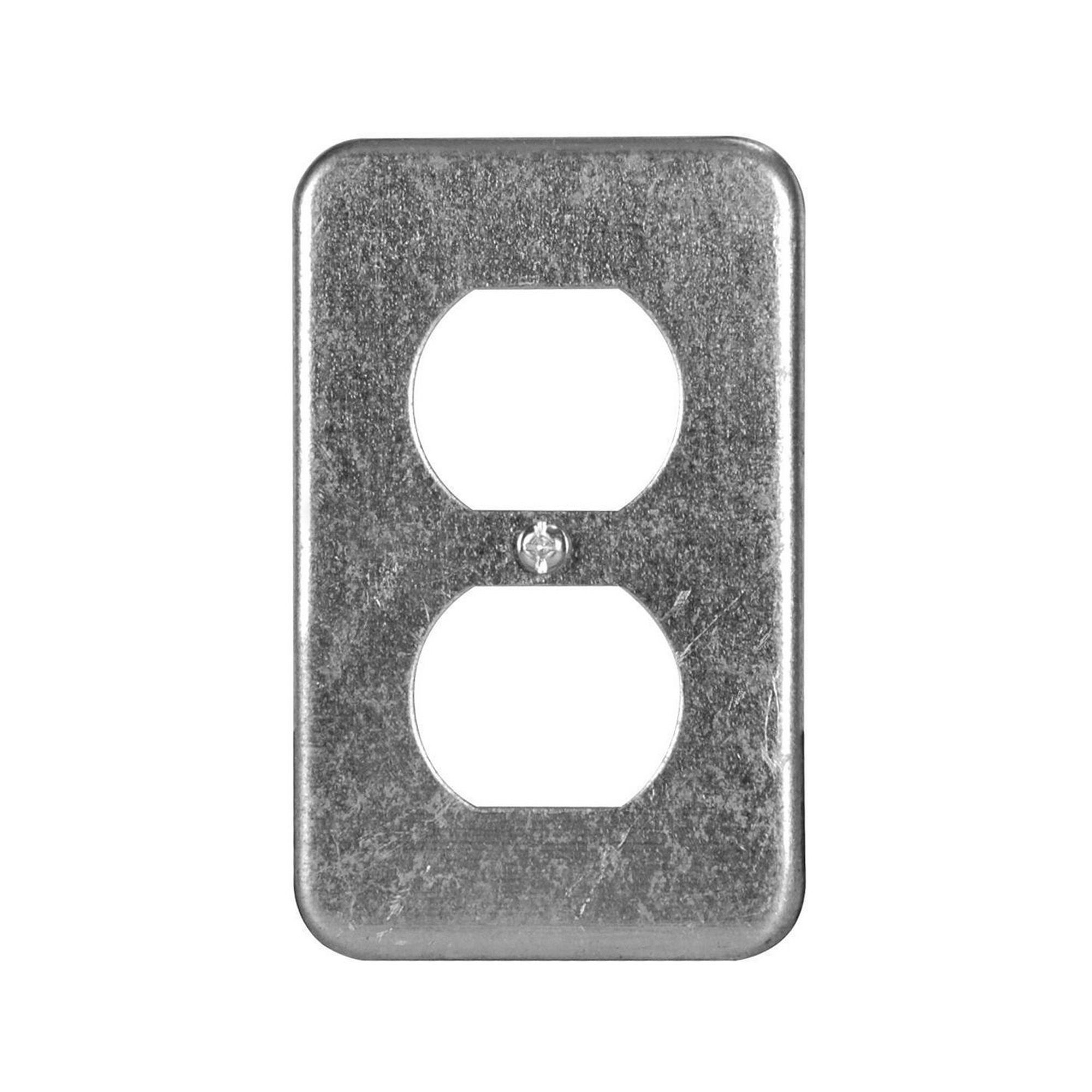 Duplex Rec.Cover B-20C1 4" x 2 1/2" x 1 7/8" | BMR