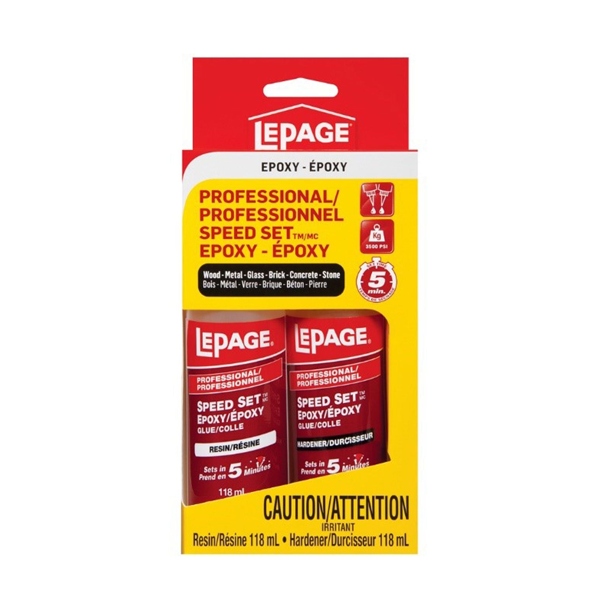 Speed Set Epoxy - 118 ml from LEPAGE | BMR