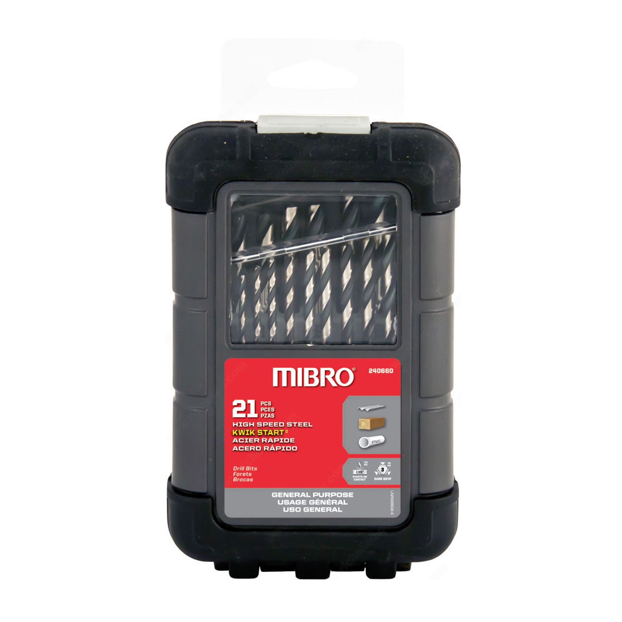 High-Speed Steel Drill Bit Set - 21 Pieces from MIBRO | BMR
