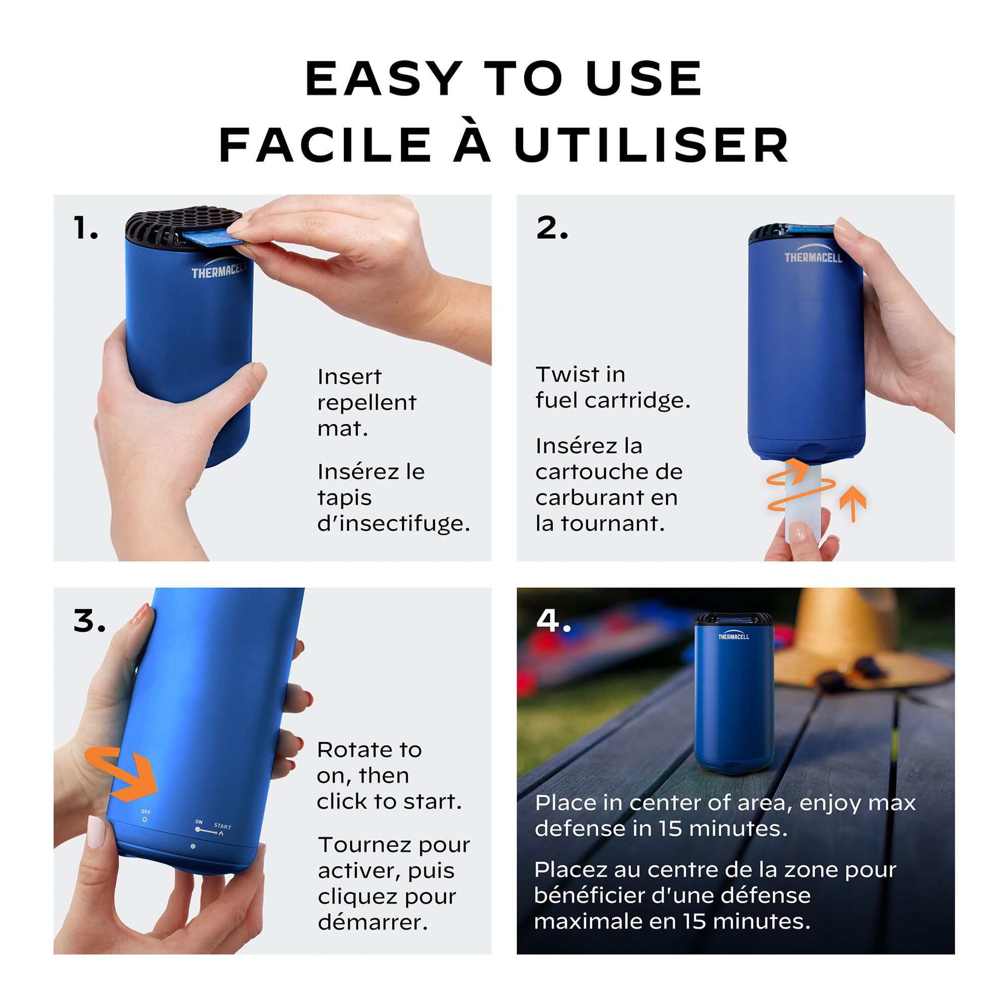 Thermacell Patio Shield Mosquito Repeller - Royal from THERMACELL | BMR