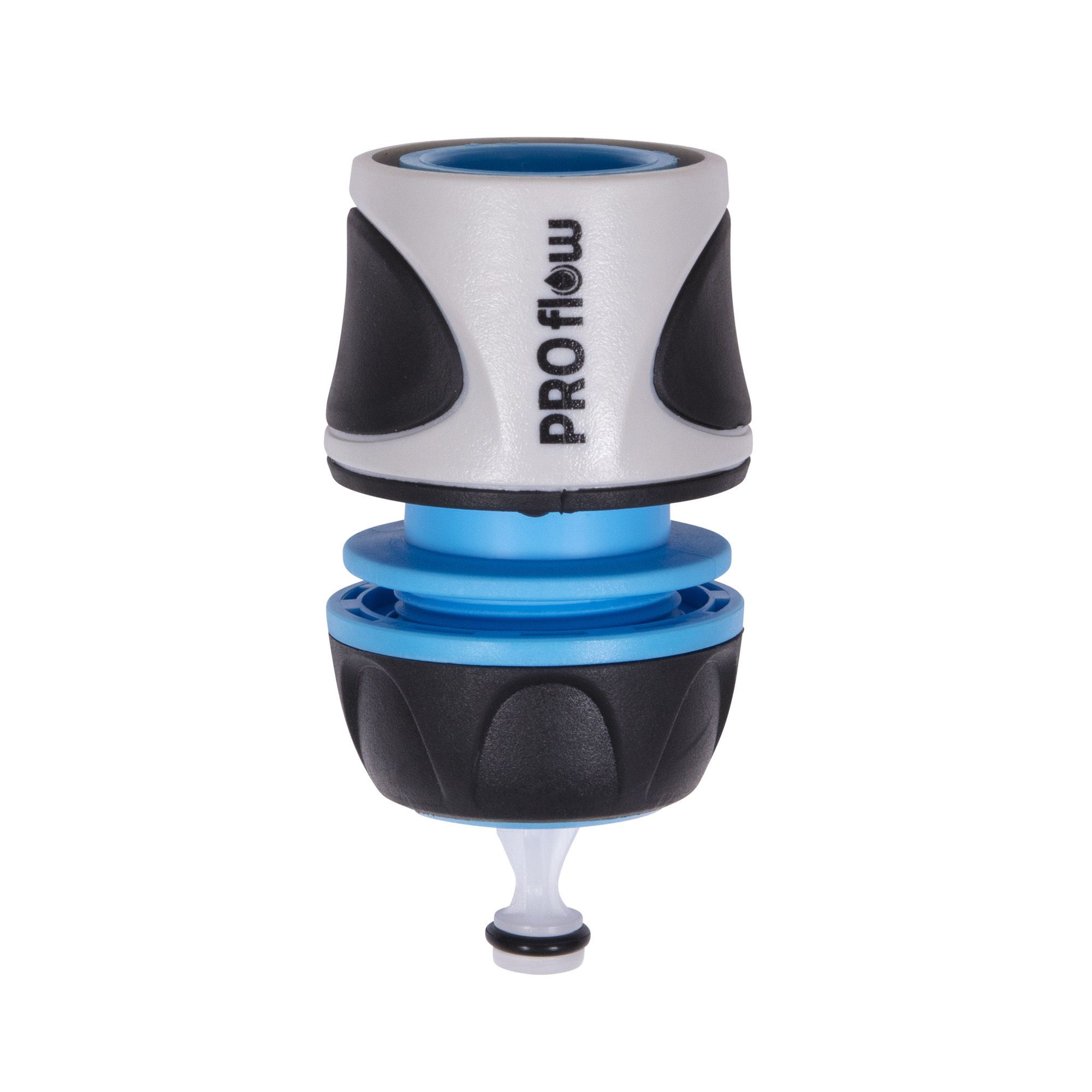 Hose Connector with Waterstop - Quick-Connect - Plastic from PRO FLOW | BMR