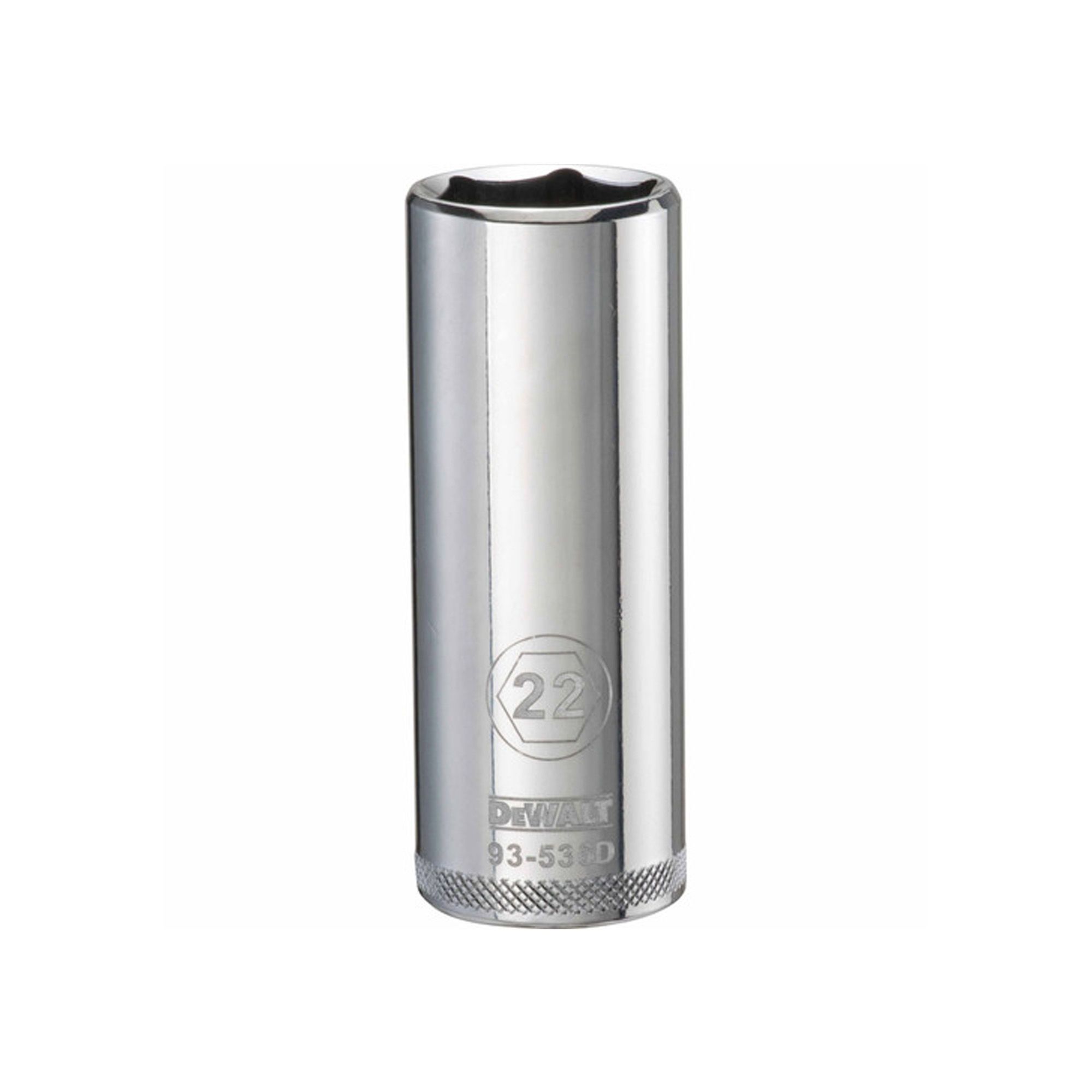 22 mm - 6 Point Deep 1/2" Drive Socket from DEWALT | BMR