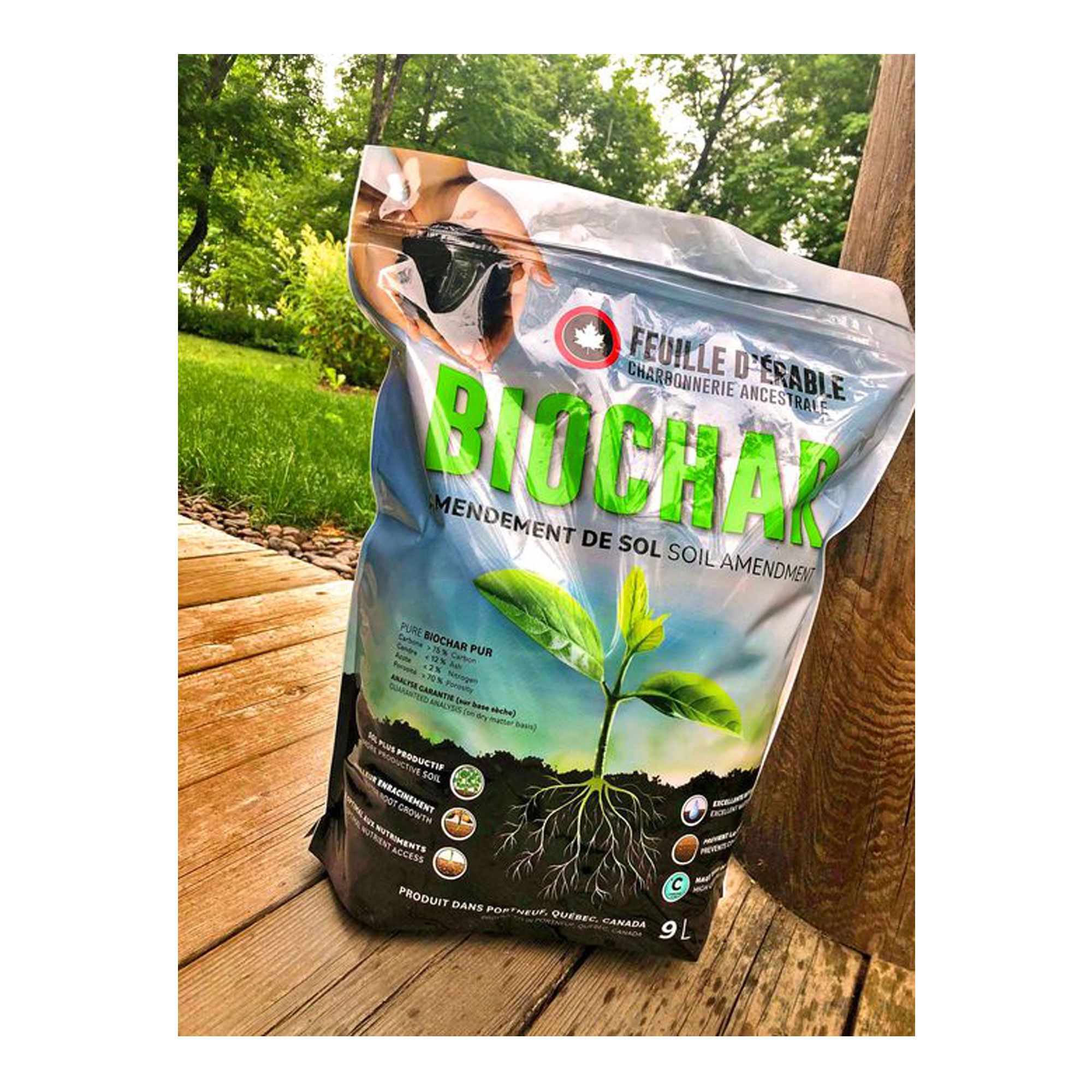BIOCHAR Soil Amendment 9 L from FEUILLE D'ERABLE | BMR