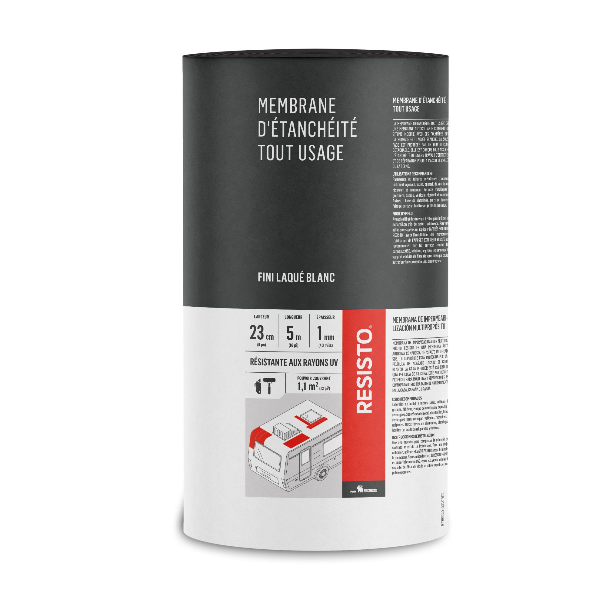 Multipurpose Waterproofing Membrane, Lacquered White, 9" x 16' from ...