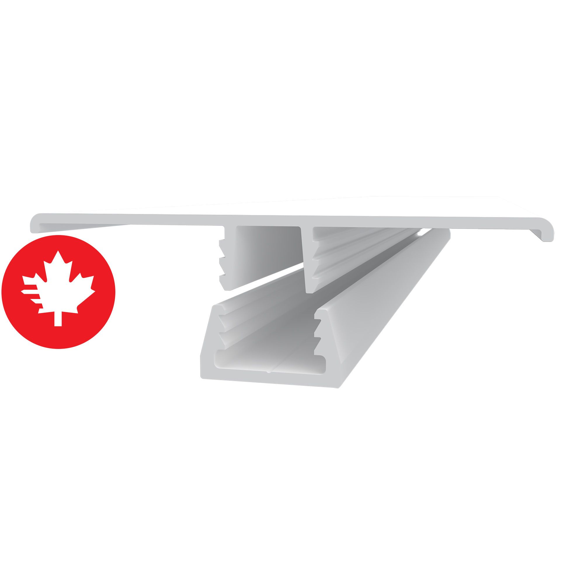 PVC H Channel Adjustable Snap-in Trim Kit - White - 1/2" x 10' from ...