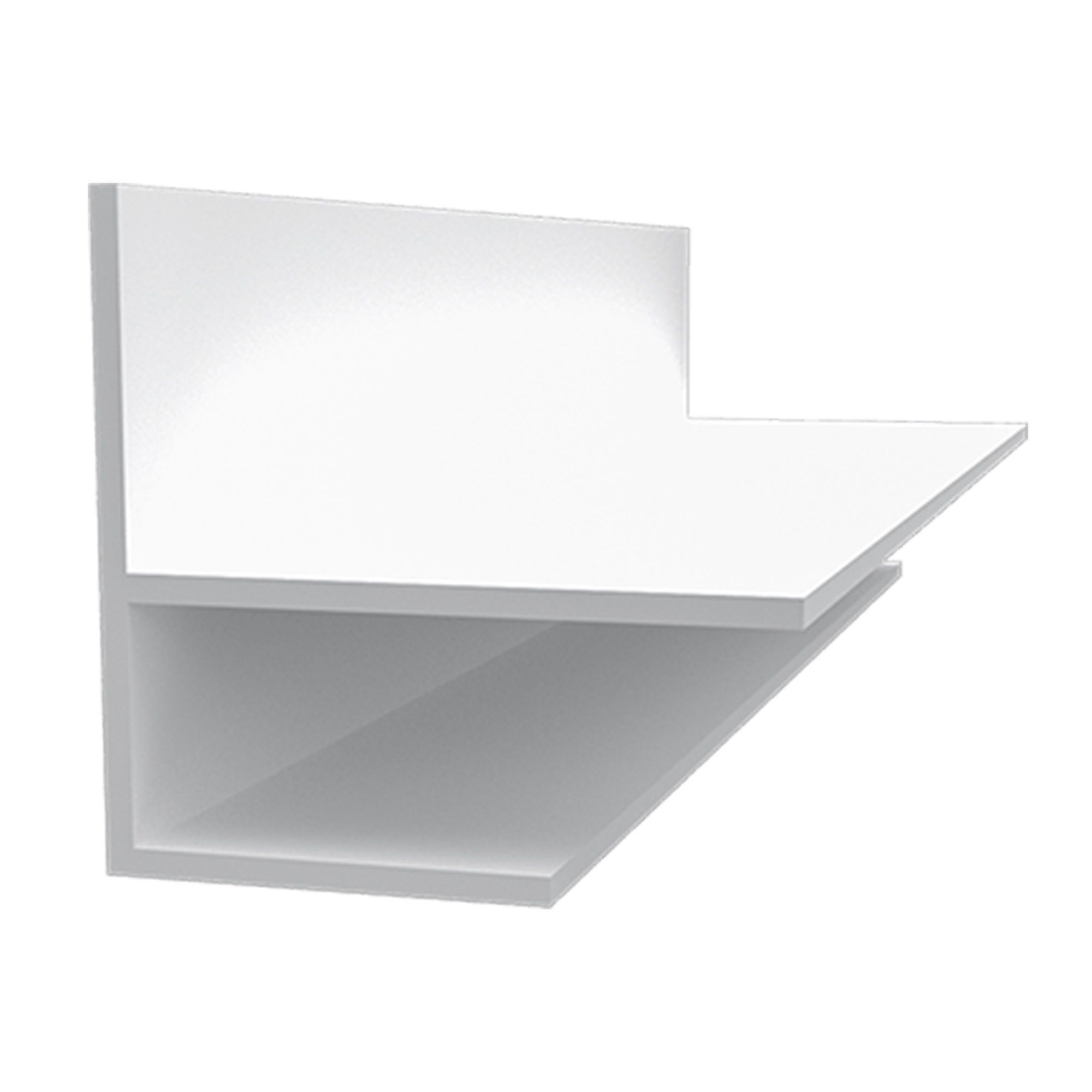 PVC F-Trim for Trusscore RibCore - White - 3/4" x 10' from TRUSSCORE | BMR