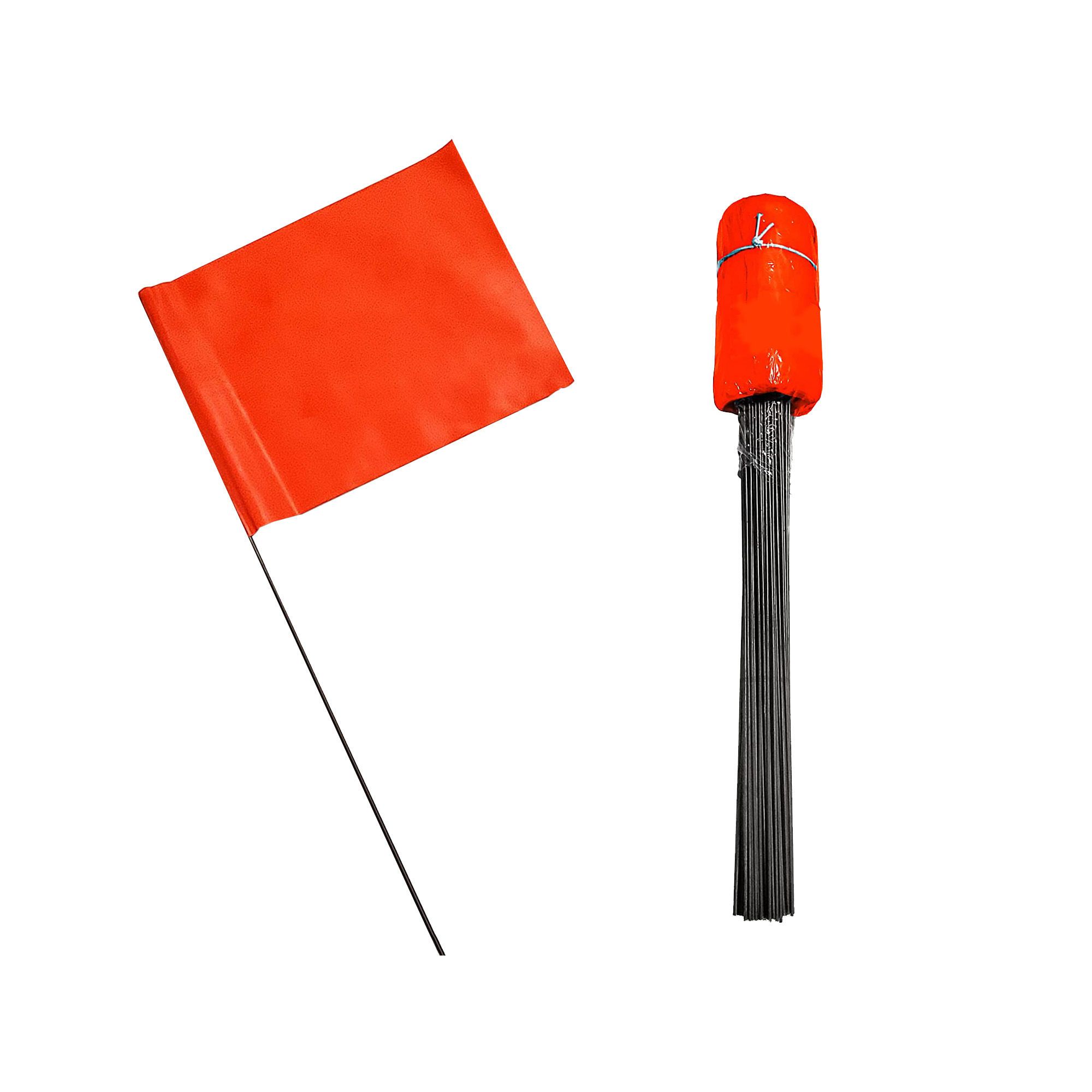 Stake Flags - Orange - 100/Pkg from JOHNSON LEVEL & TOOL | BMR