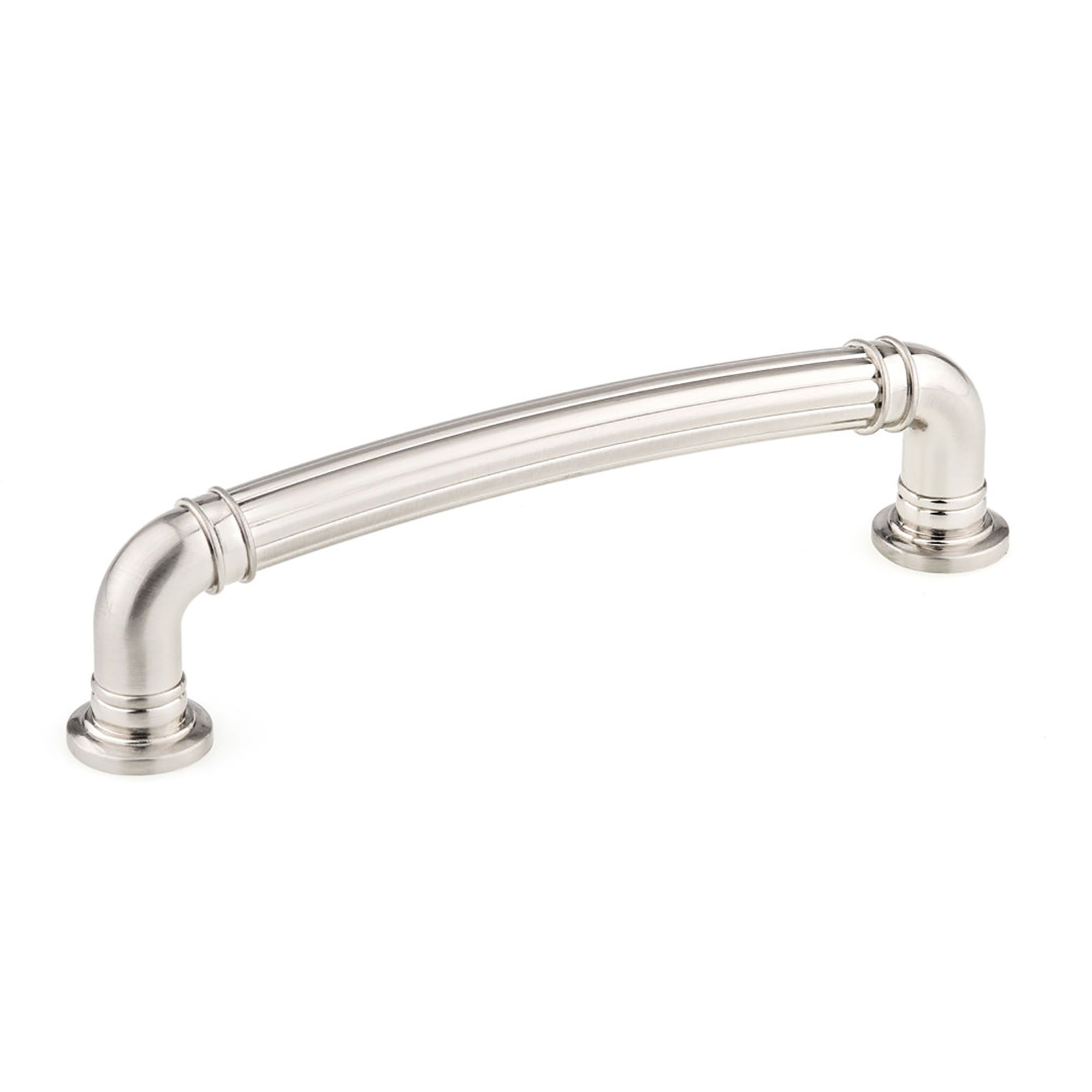 Traditional Metal Pull - 128 mm - Brushed Nickel from RICHELIEU | BMR