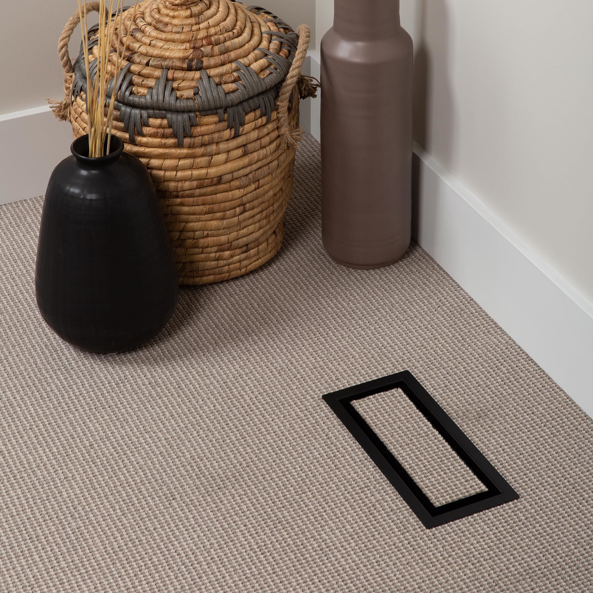 Aria Lite Framed Floor Vent, Black, 3" x 10" from ARIA | BMR