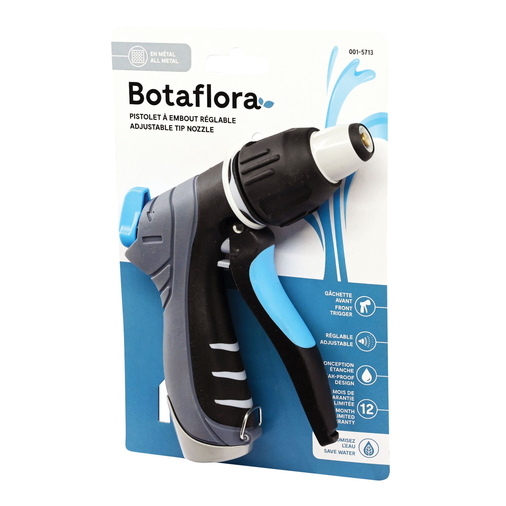 Metal Front-Trigger Adjustable Nozzle from BOTAFLORA | BMR