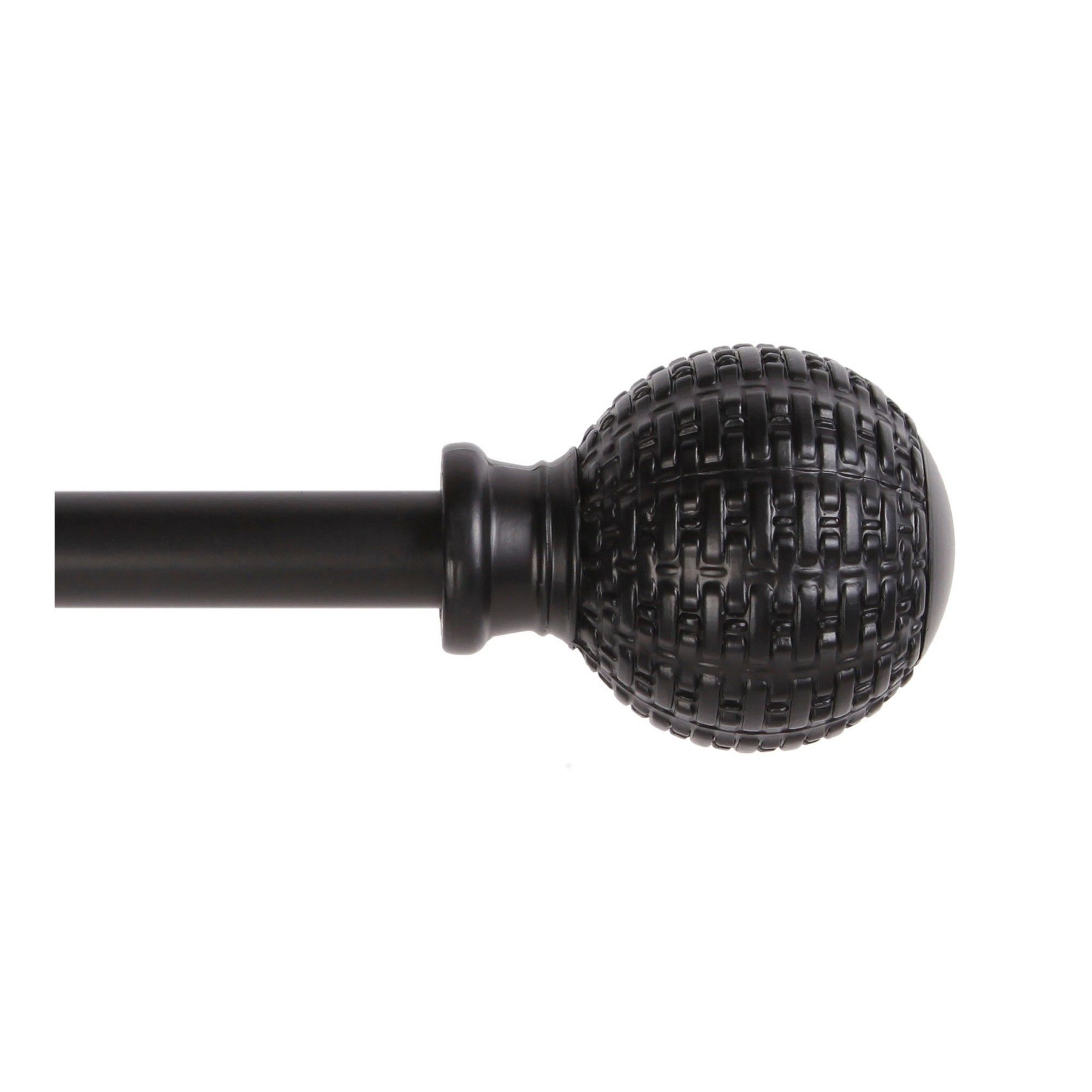 Decorative Rod - Textured Ball - Black - 24"-48" from KENNEY | BMR