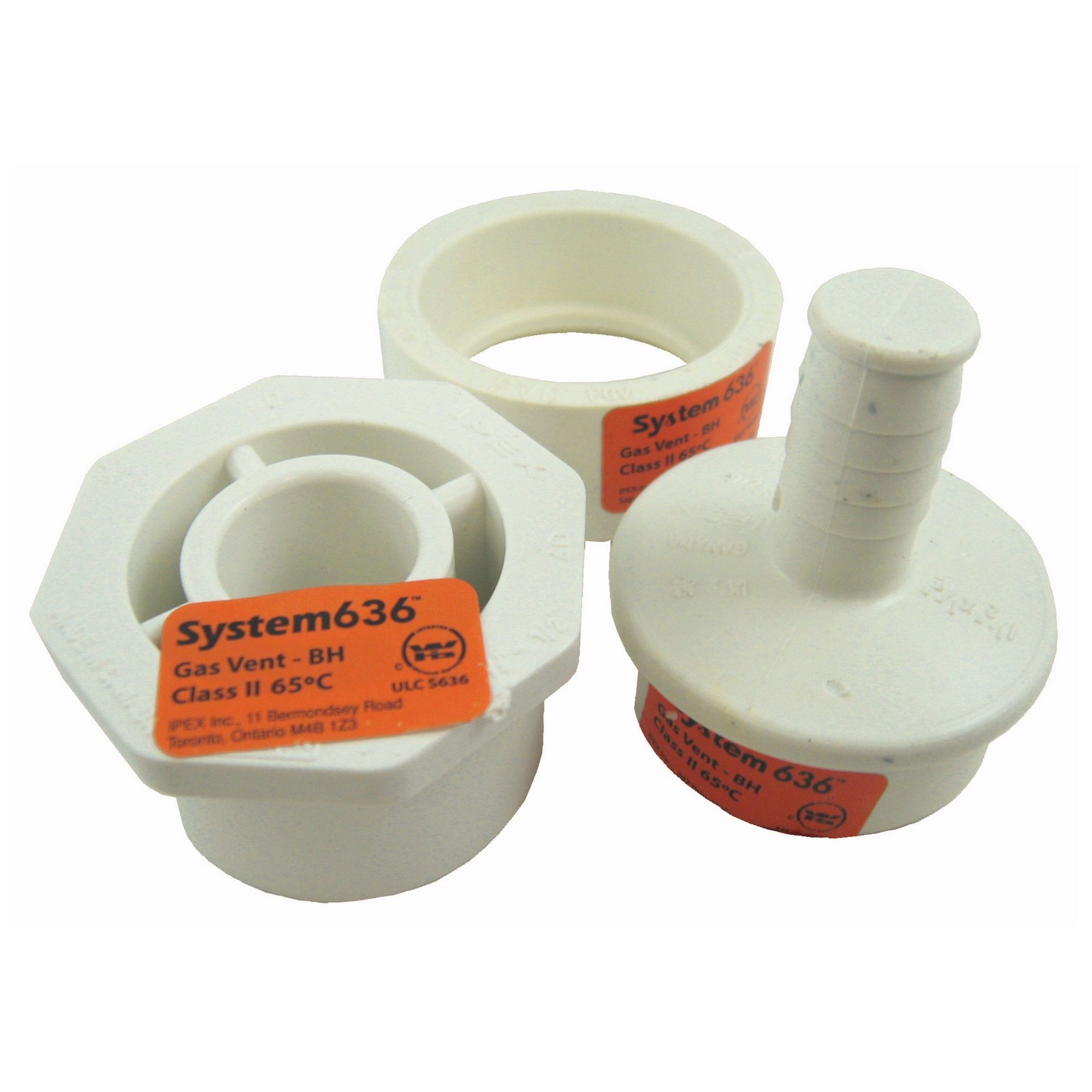 System 636 PVC FGV Condensate Drain Kit - Spigot - 2" - White from IPEX ...