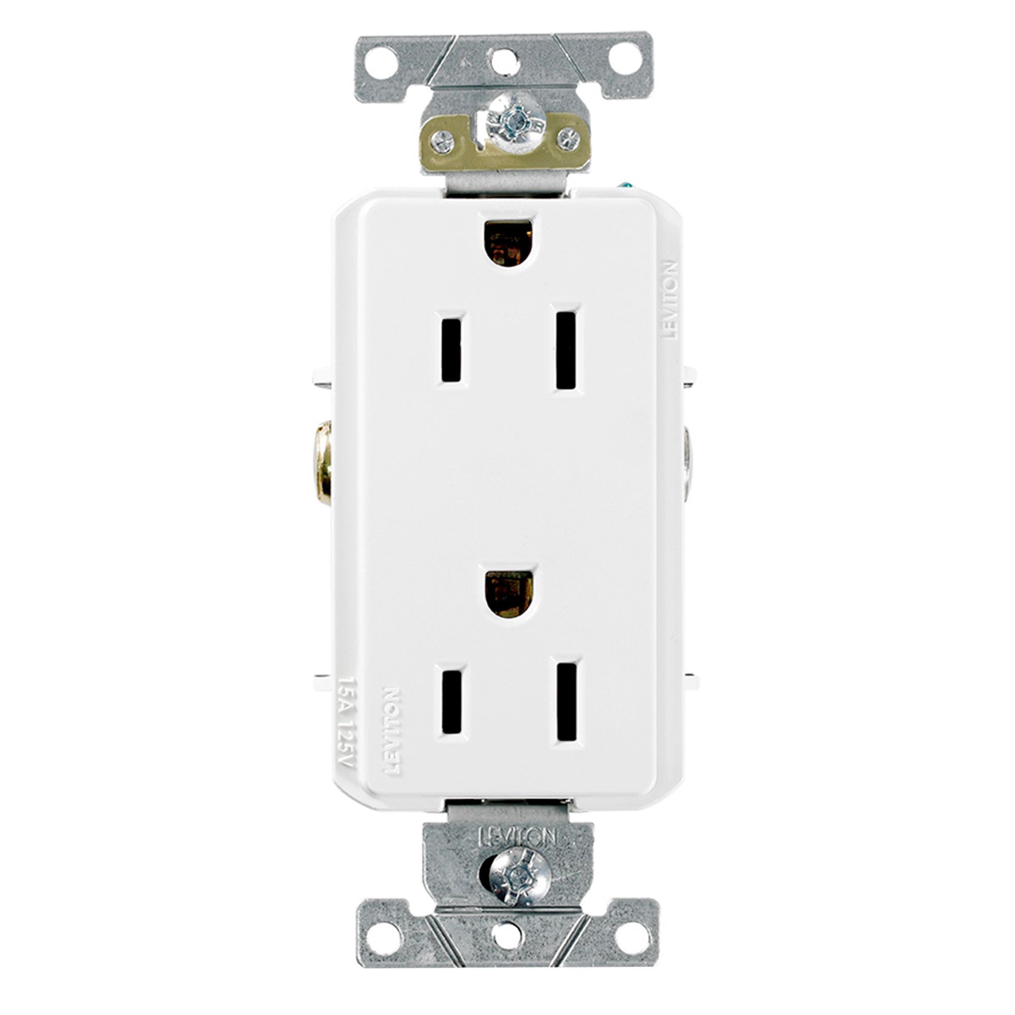 Decora Receptacle - Heavy Duty - 15 A - White from LEVITON | BMR
