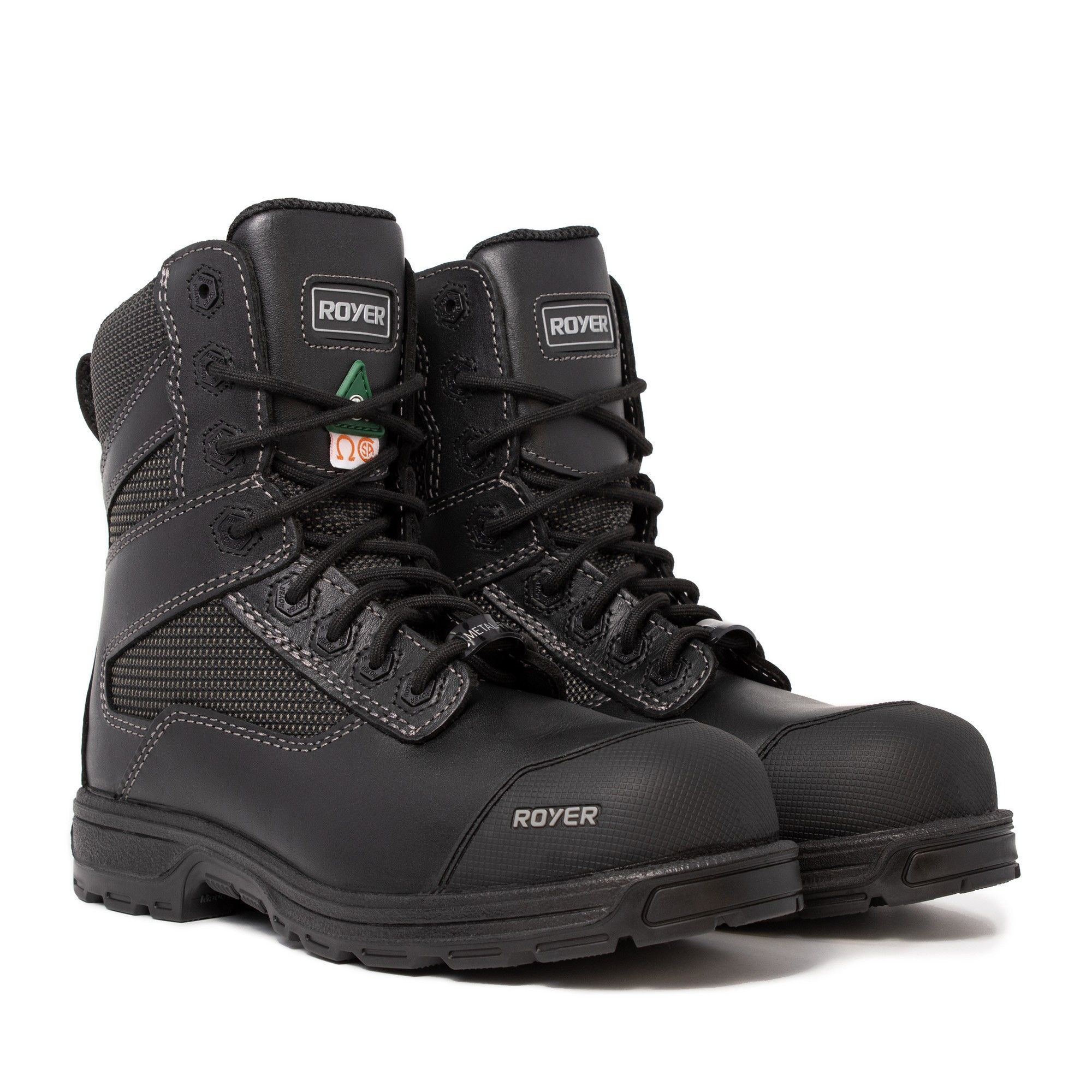Agility 8" Work Boots - Black - Size 9 from ROYER | BMR