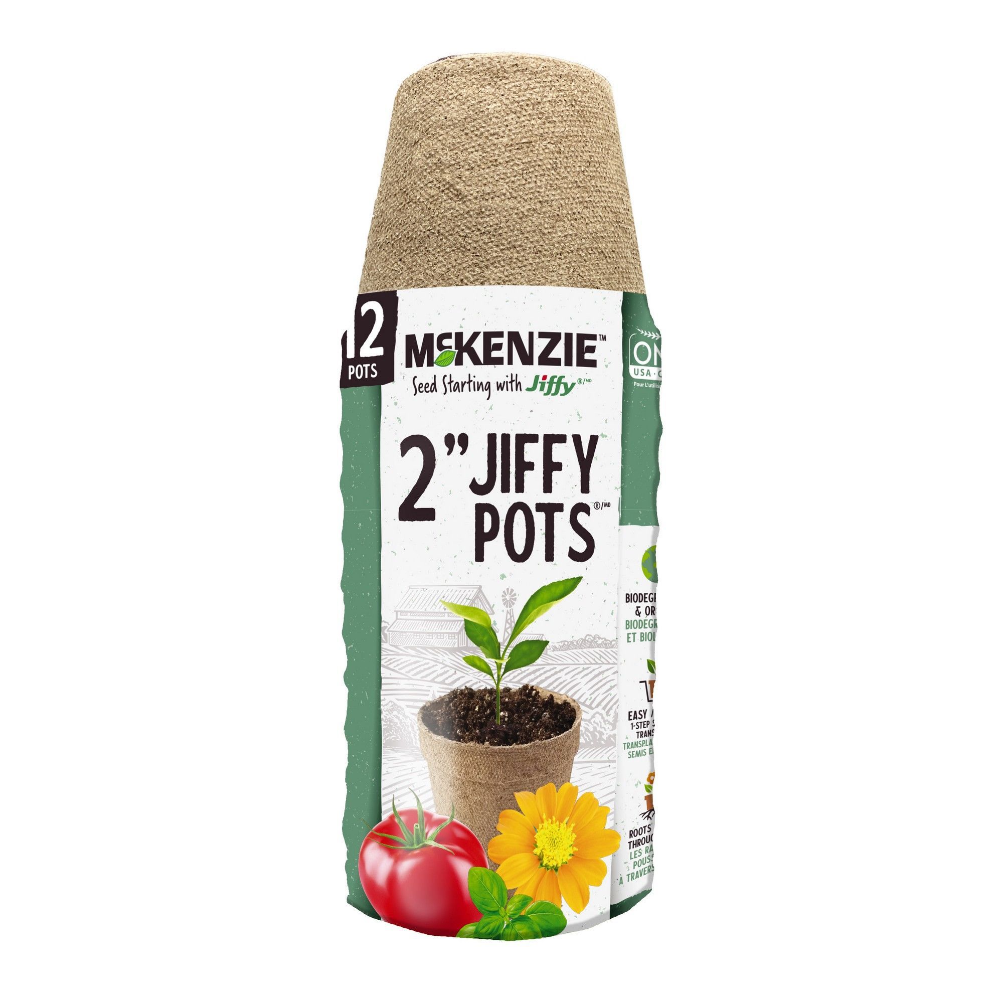 Jiffy Seeding Pots - 2" - 12/Pkg from JIFFY | BMR