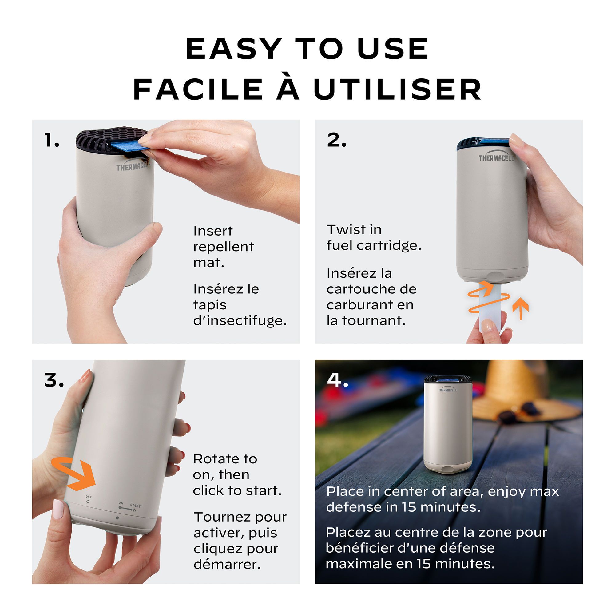 Thermacell Patio Shield Mosquito Repellent - Table - Linen from ...