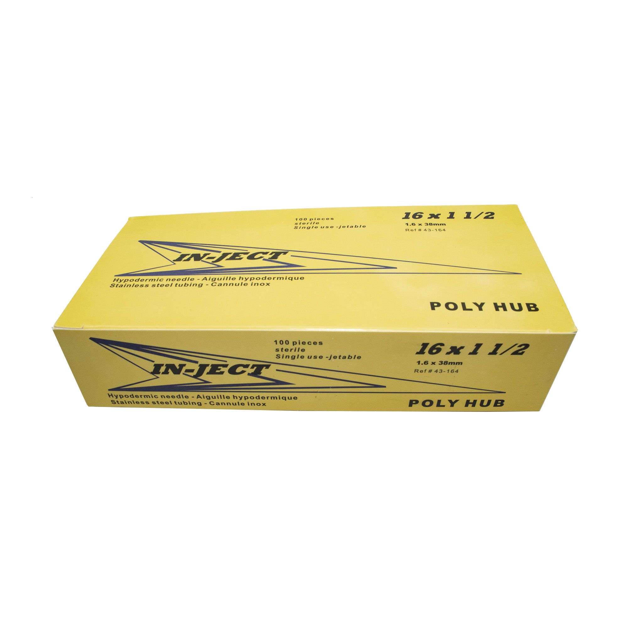 Poly Hub Needle 16 g X 1 1/2" - 100/Pkg | BMR