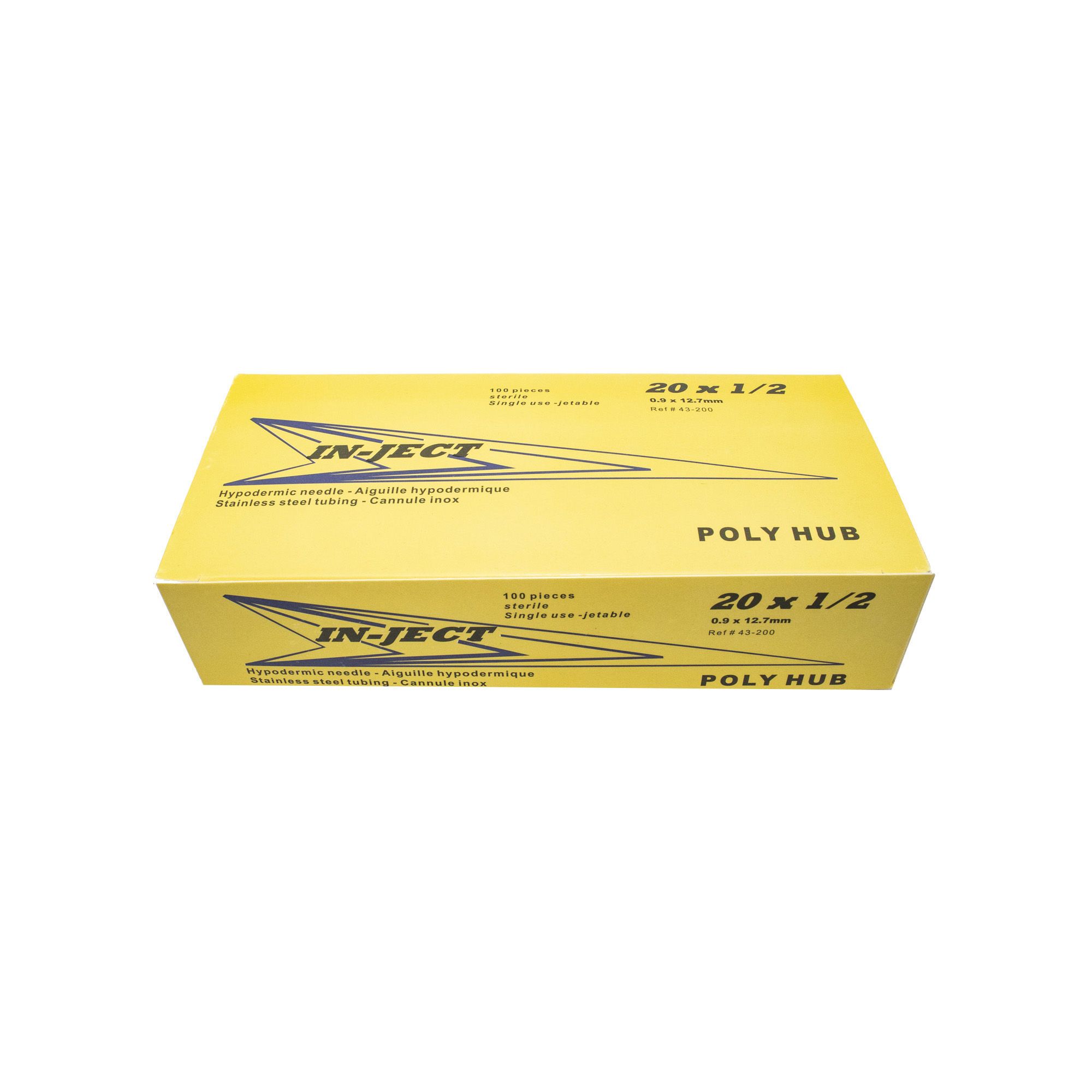 Poly Hub Needle 20 g X 1/2" - 100/Pkg from UKAL CANADA | BMR
