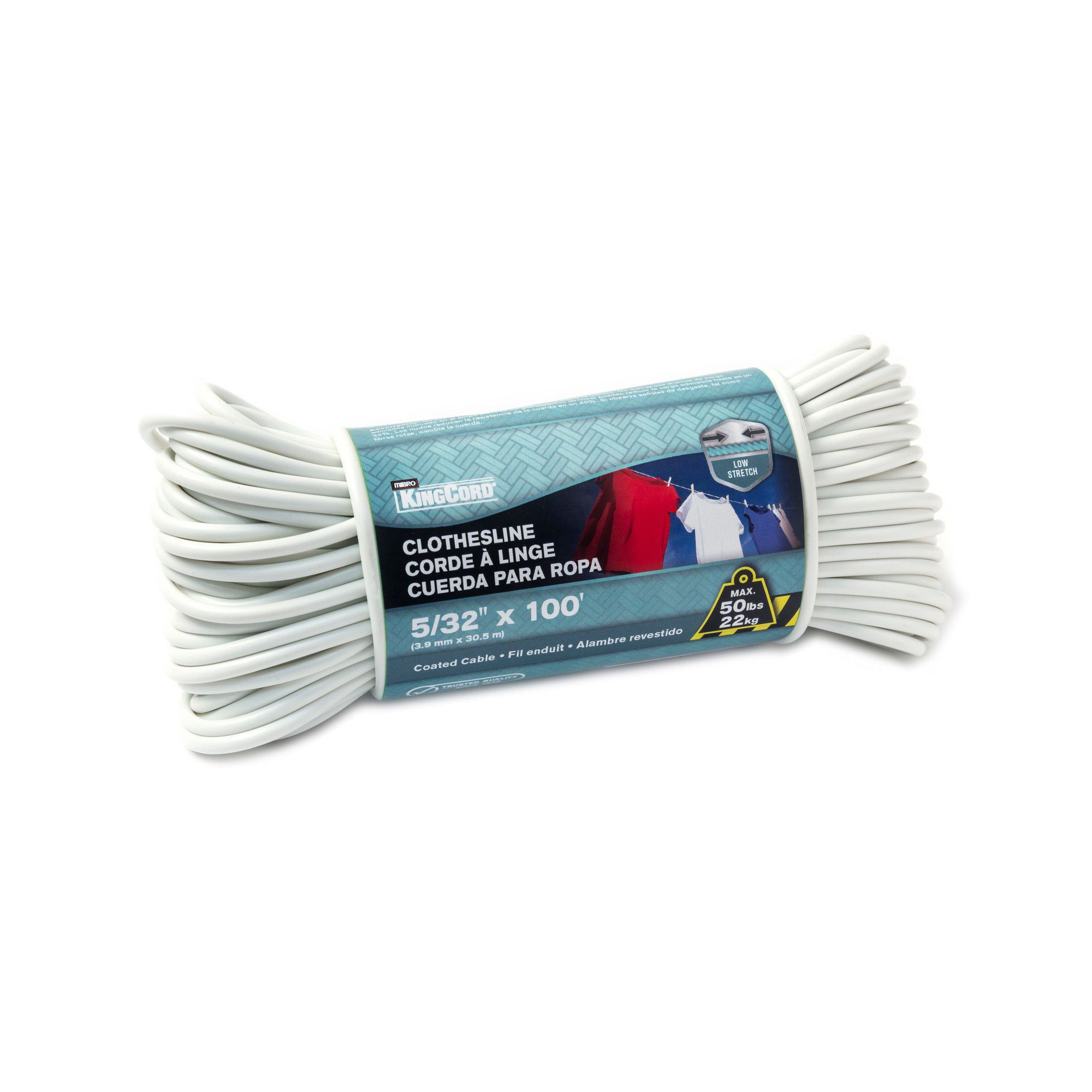 PVC Coated Polypropylene Rope - 5/32" x 100' from KINGCORD | BMR