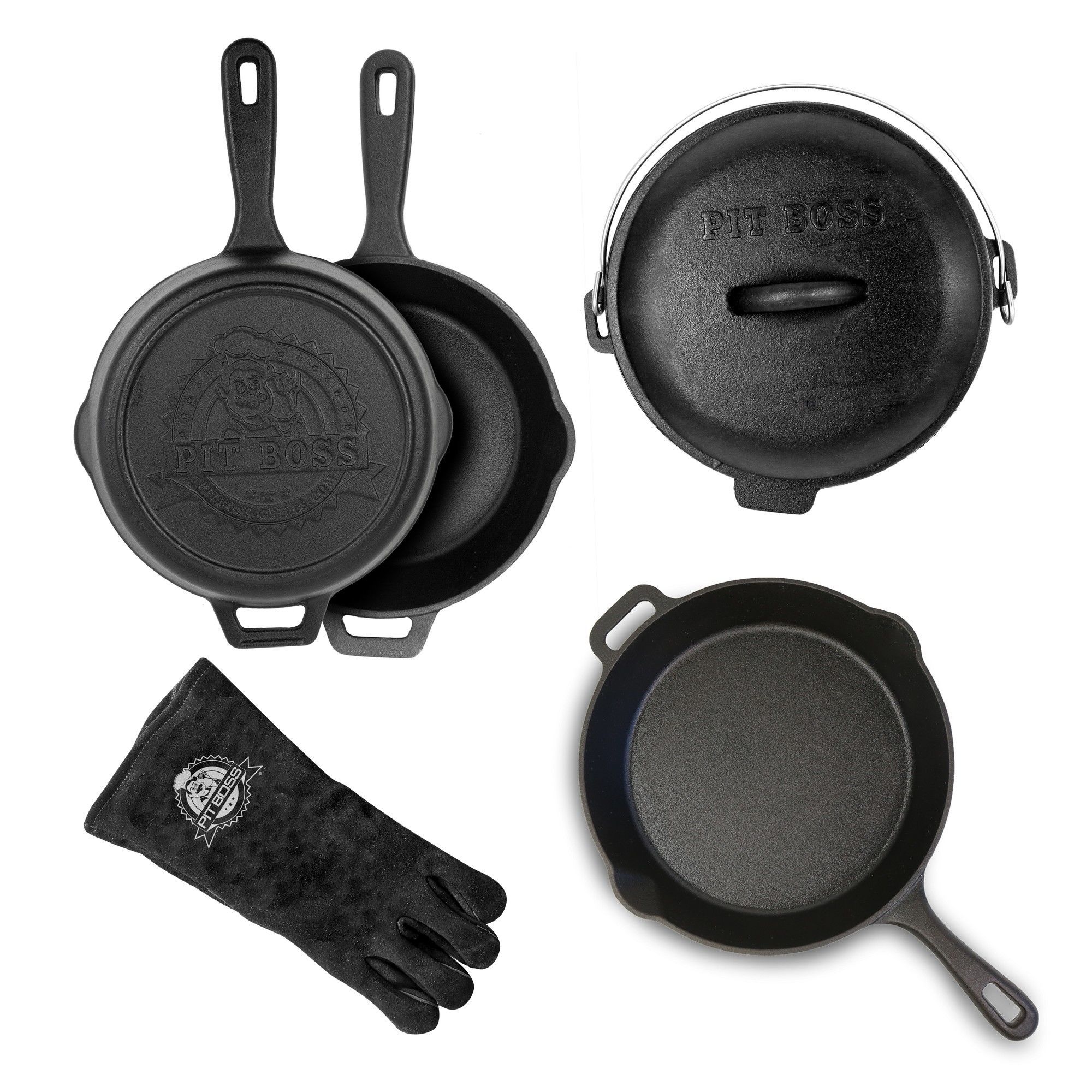 Barbecue Cast Iron Grill Set - 6 Pieces from PIT BOSS | BMR