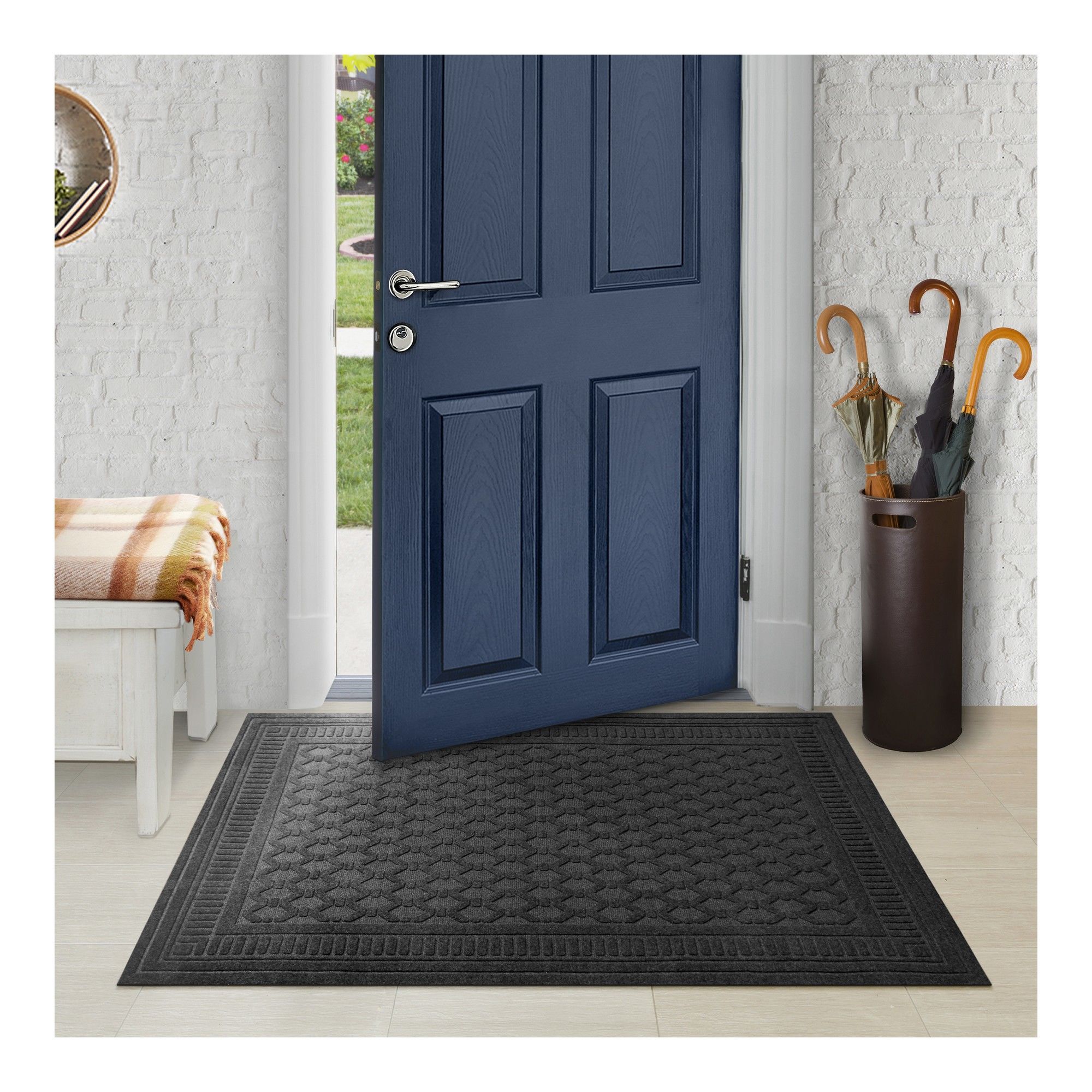Brighton Mat - Black - 36" x 48" from MULTY HOME | BMR