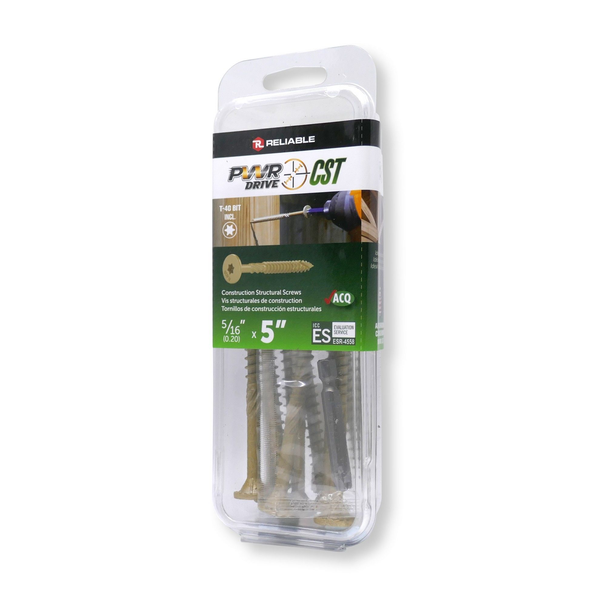 PWR DRIVE CST Structural screw - Oversized Flat Head - 5/16 in x 5 in ...