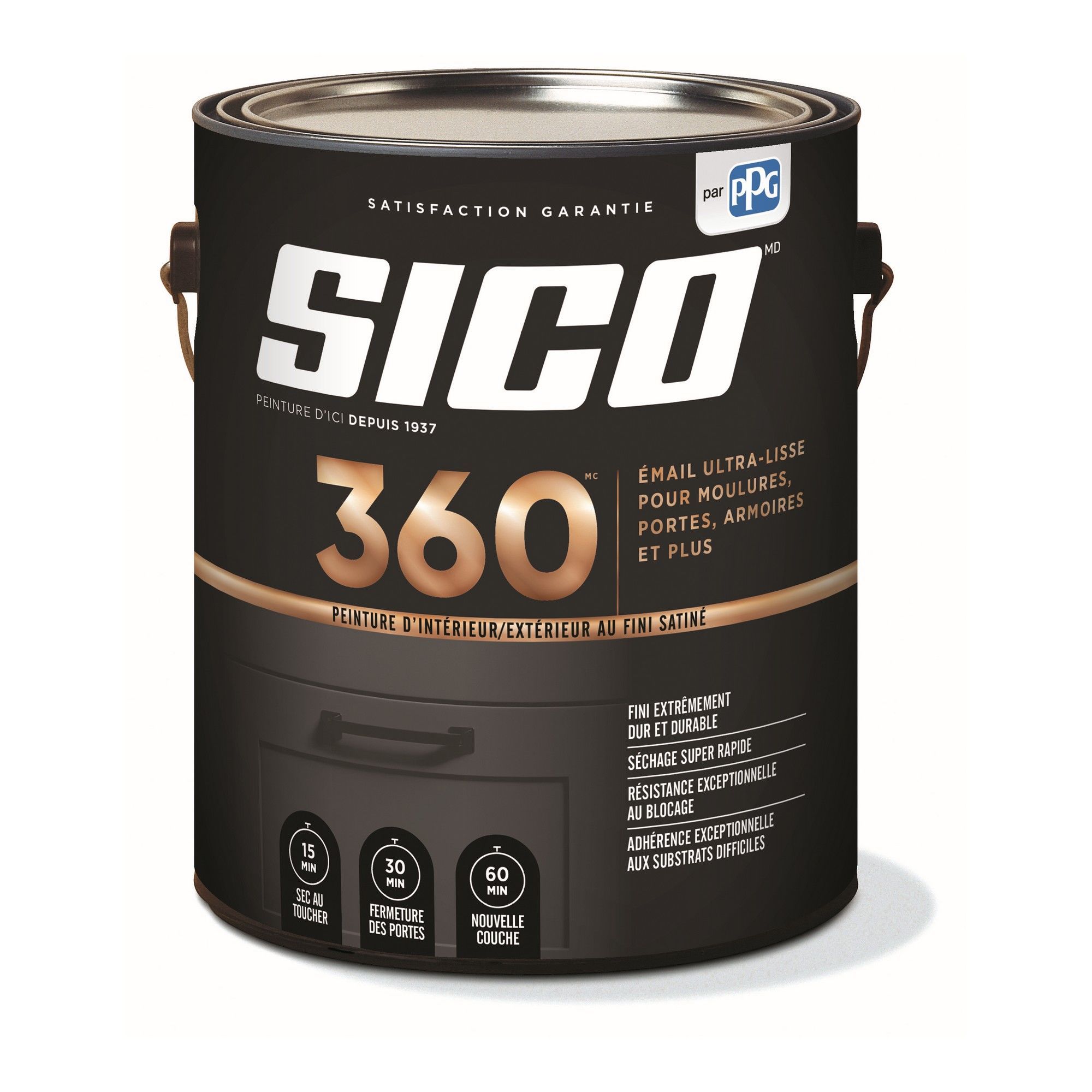 Paint SICO 360 - Eggshell - Base 3 - 3.78 L from SICO | BMR