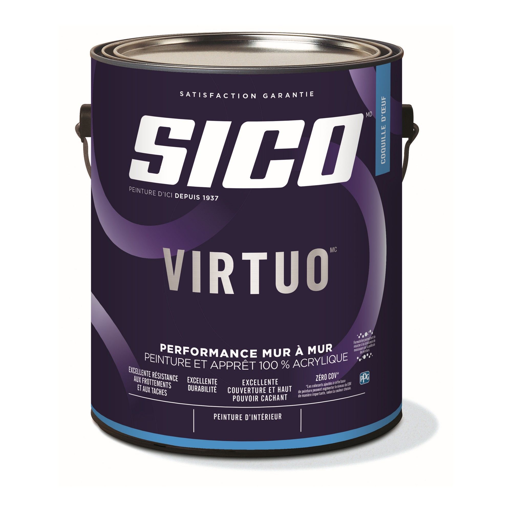 Paint SICO Virtuo - Eggshell - Base 2 - 3.78 L from SICO | BMR