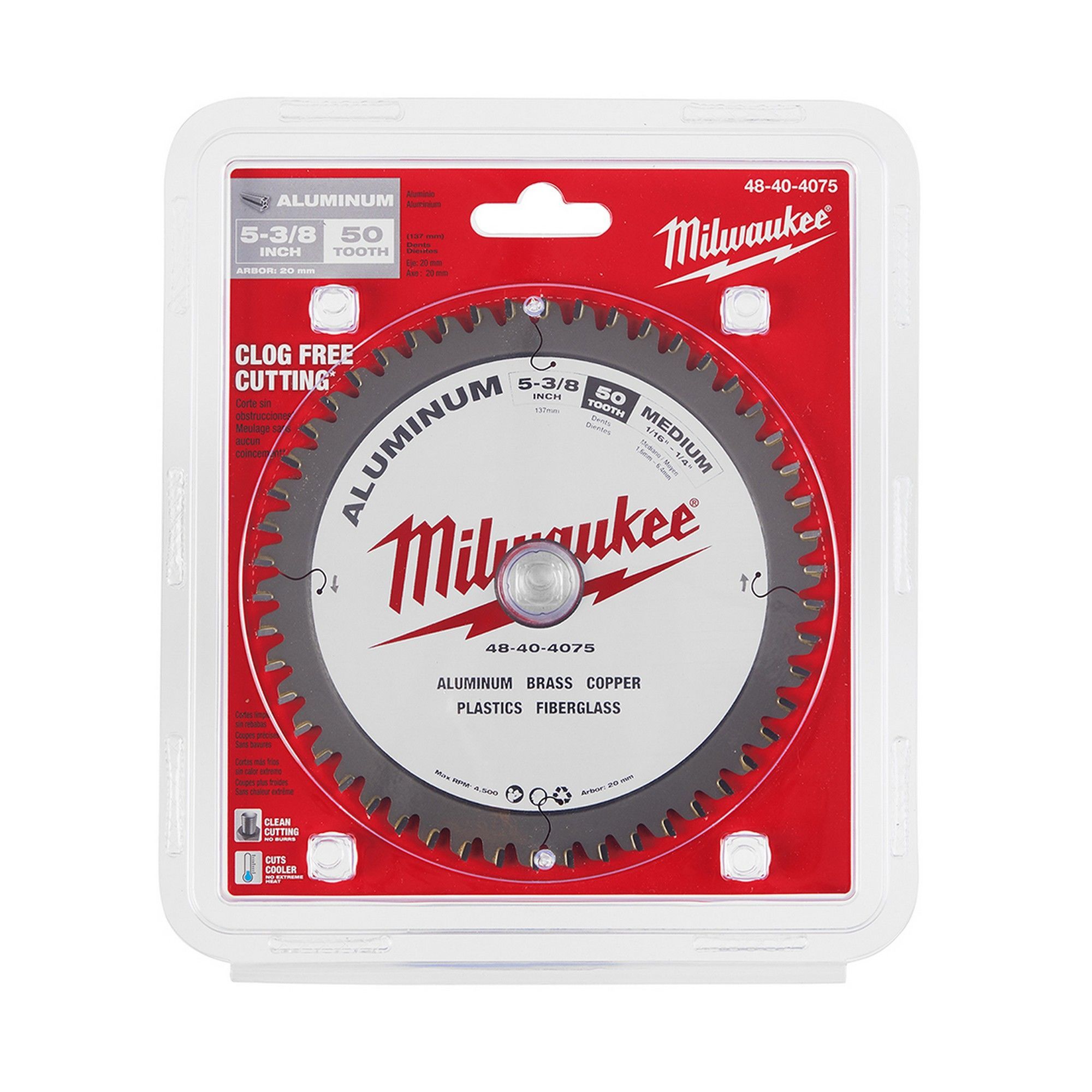 5 3/8" 50 Tooth Non-Ferrous Metal Circular Saw Blade from MILWAUKEE | BMR