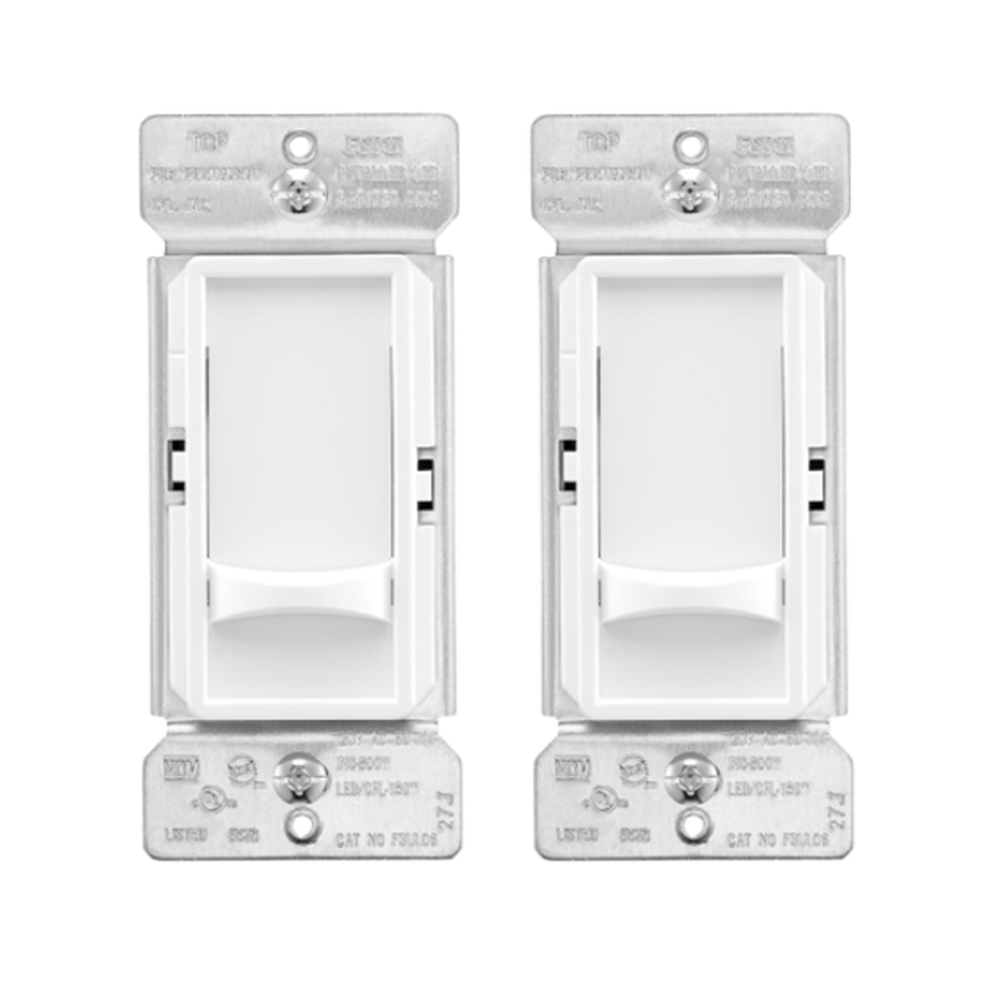 Universal Load Dimmer - 600 W - White - 2/Pkg from EATON COOPER WIRING ...