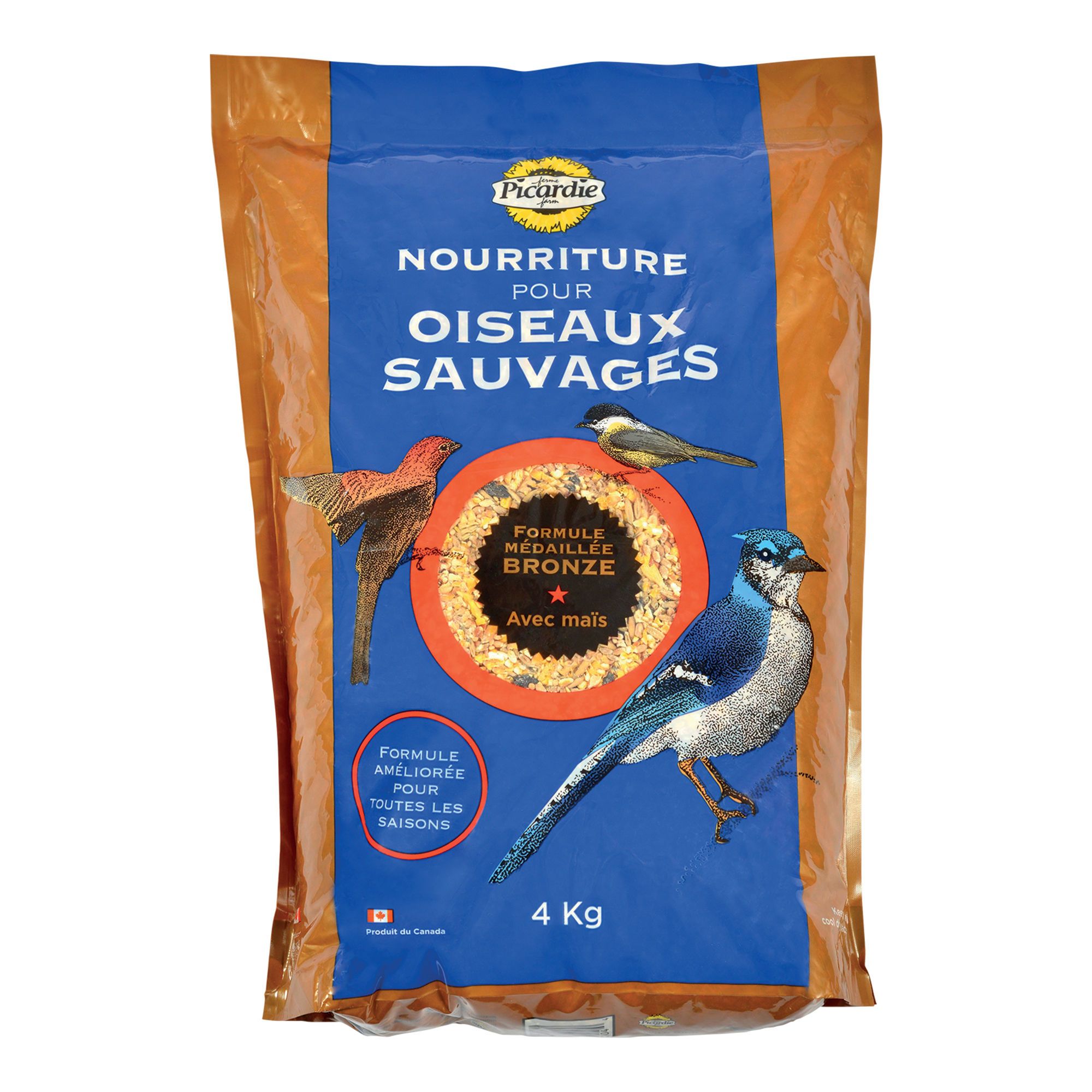 Wild Bird Food - With Corn - 4 kg from PICARDIE | BMR