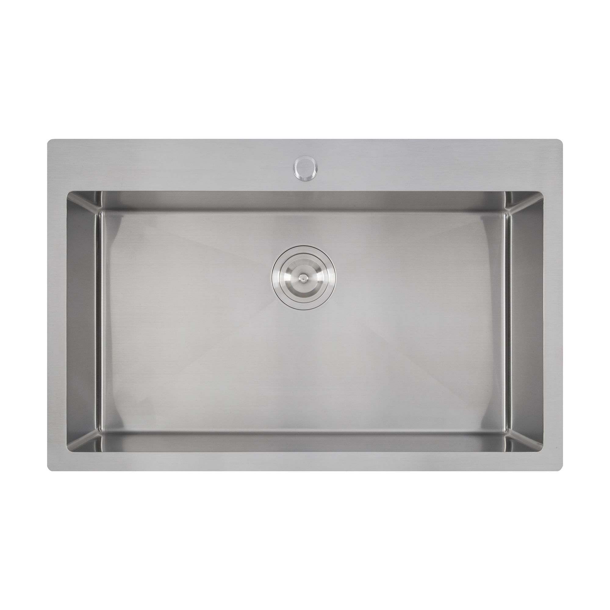 Évier de cuisine simple, grande cuve, Lixia, acier inoxydable, 31" x 20 ...