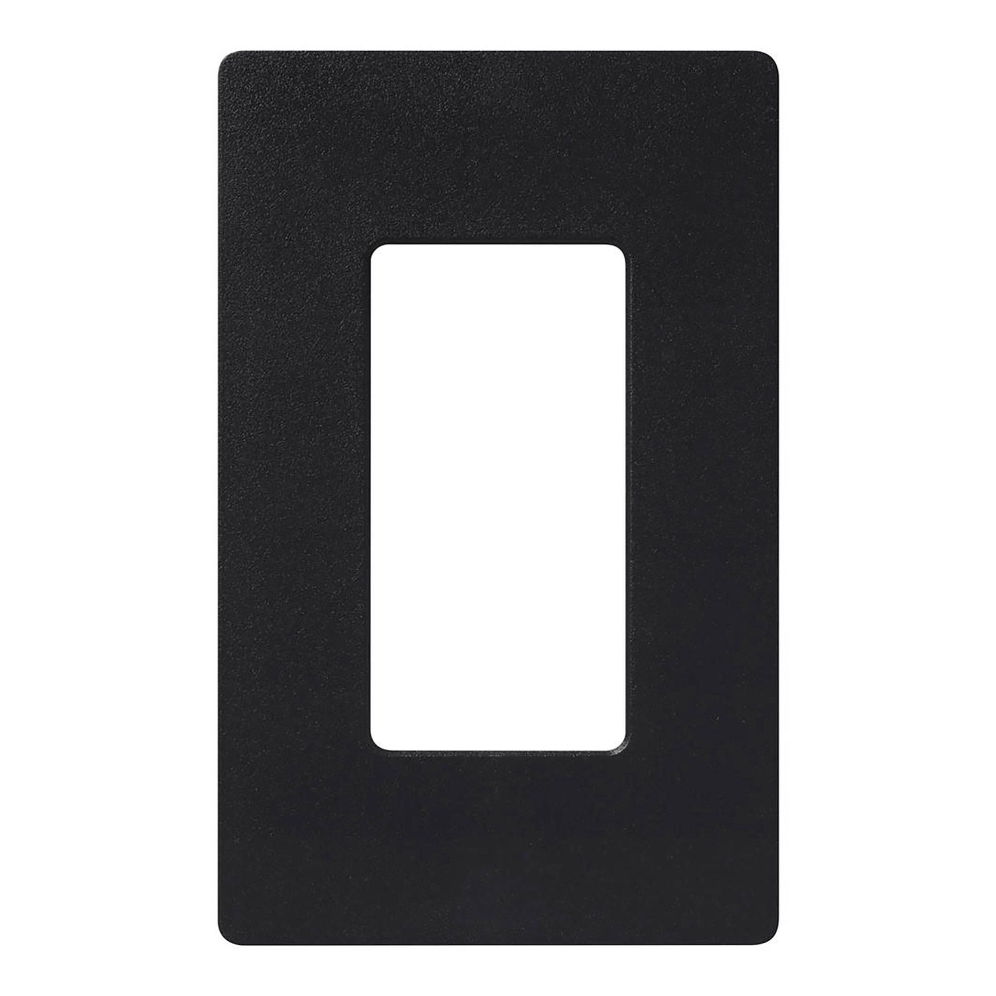 Screwless Wallplate - Claro - Simple - Black from LUTRON | BMR