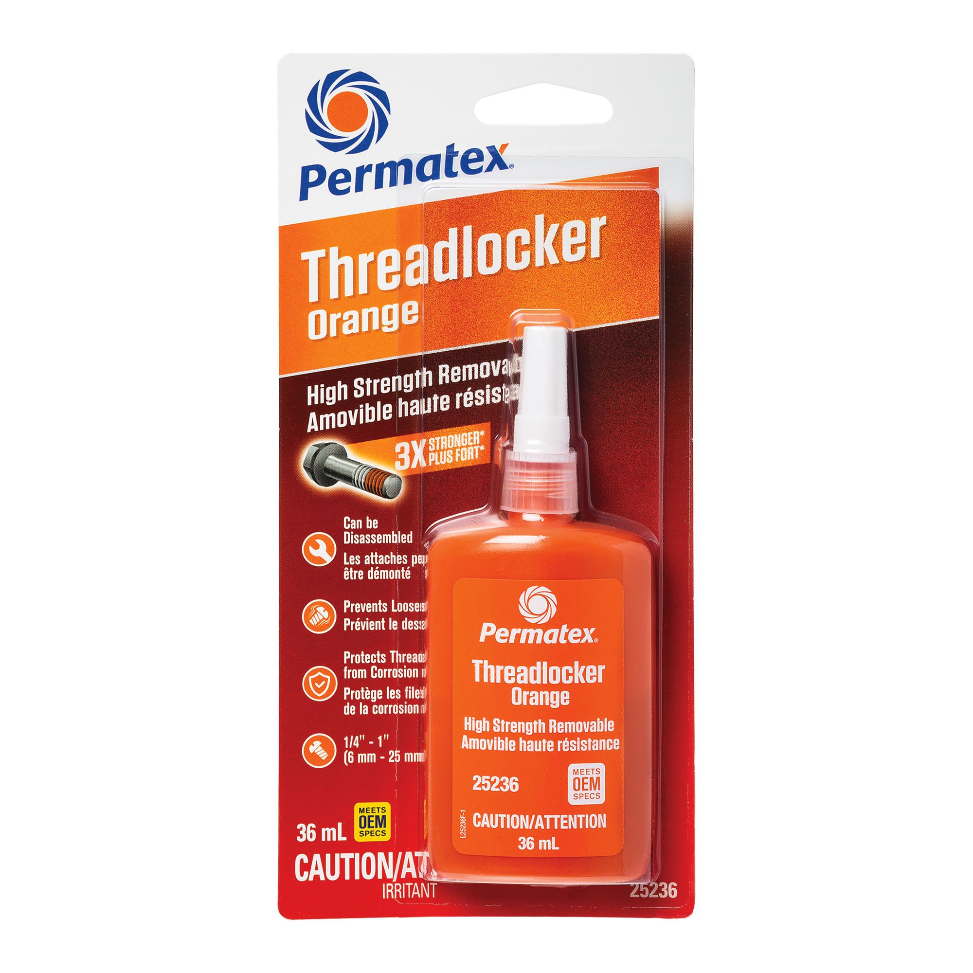 Threadlocker Removable – Orange – 36 ml from PERMATEX | BMR