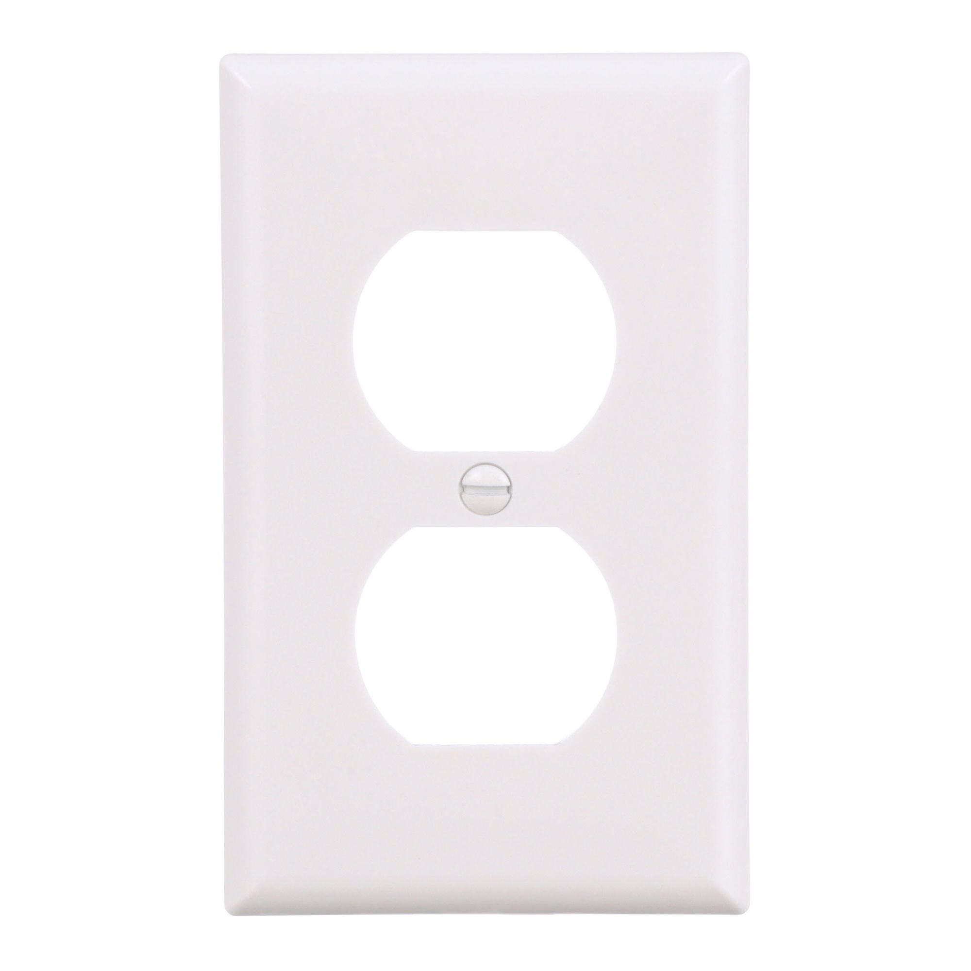 Wallplate - Duplex Receptacle - Plastic - White from EATON COOPER ...