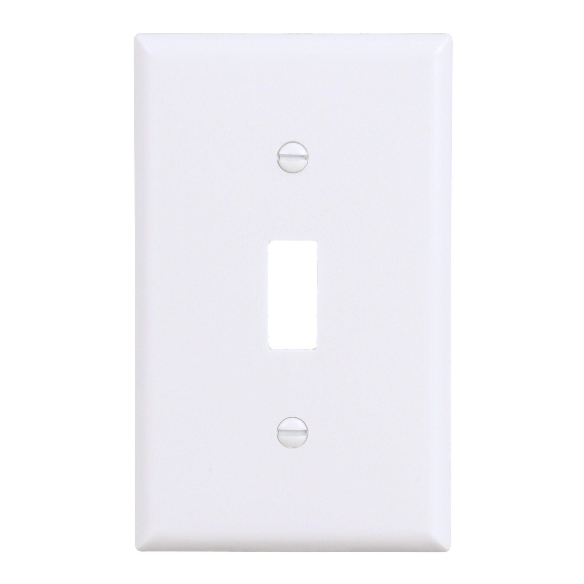 Wallplate - 1 Toggle - Switch - Plastic - White from EATON COOPER ...