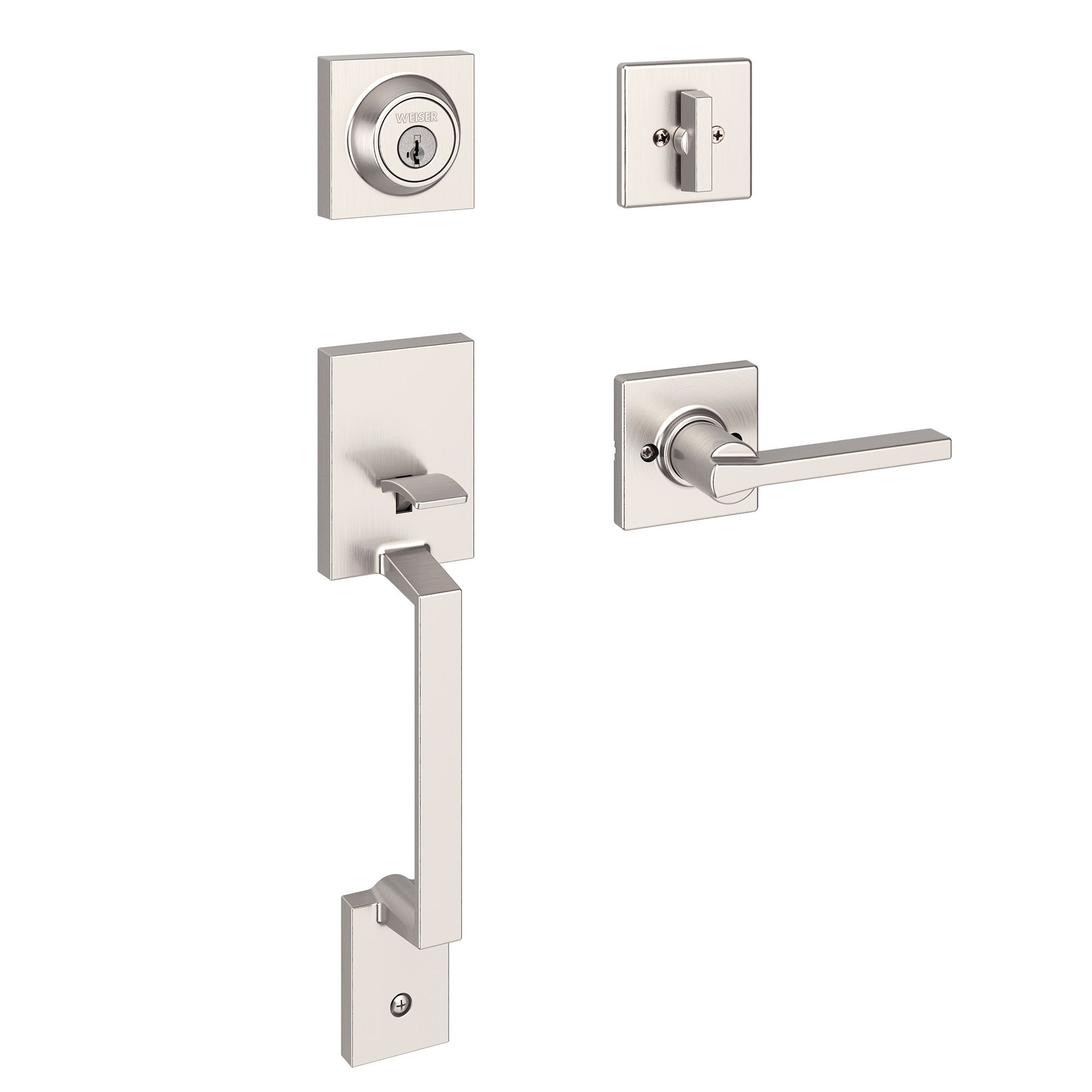 Door Latch - Amador/Hollis - Satin Nickel from WEISER | BMR