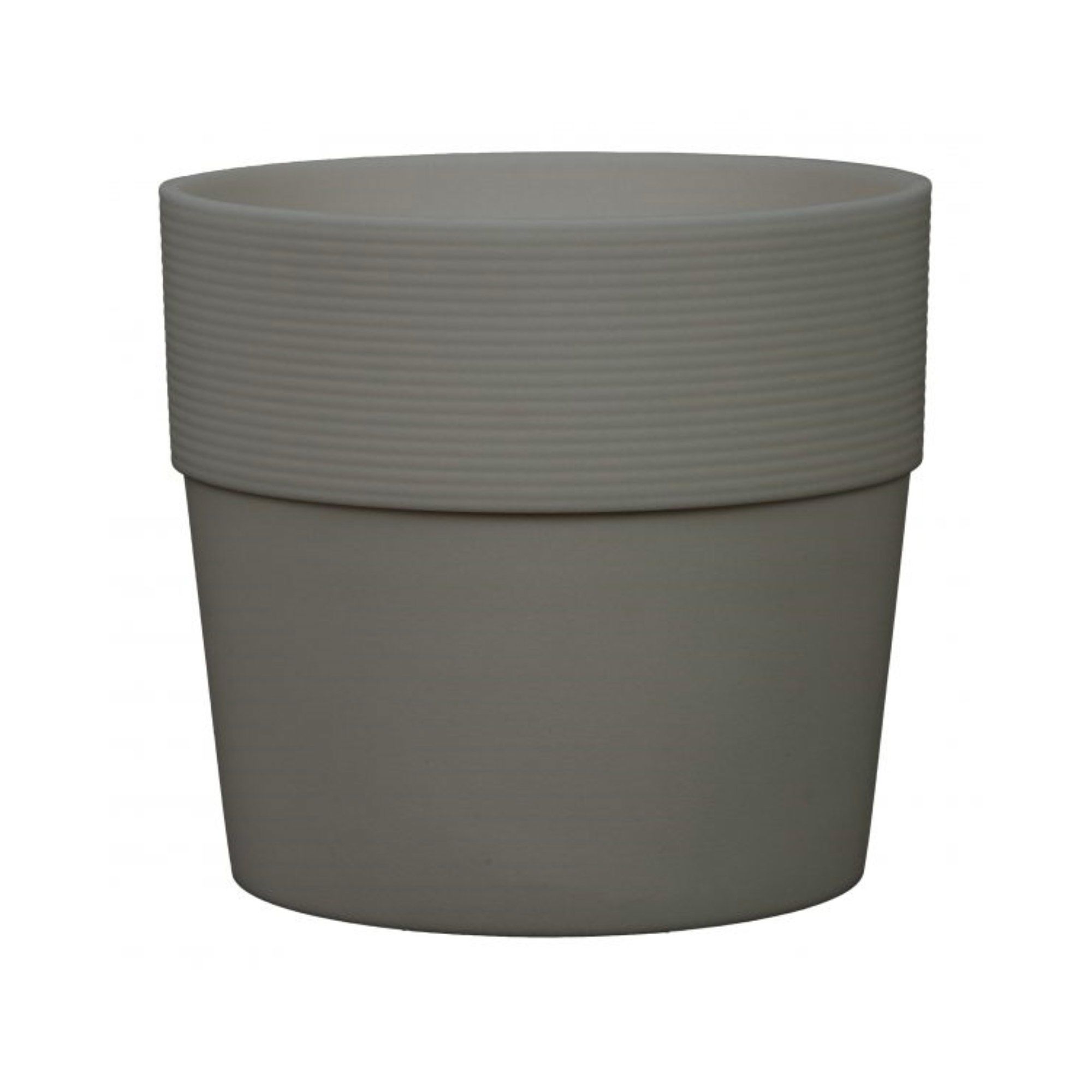 Pot Cover, Groove, Inside, Plastic, Blanck, 14 cm from SCHEURICH | BMR