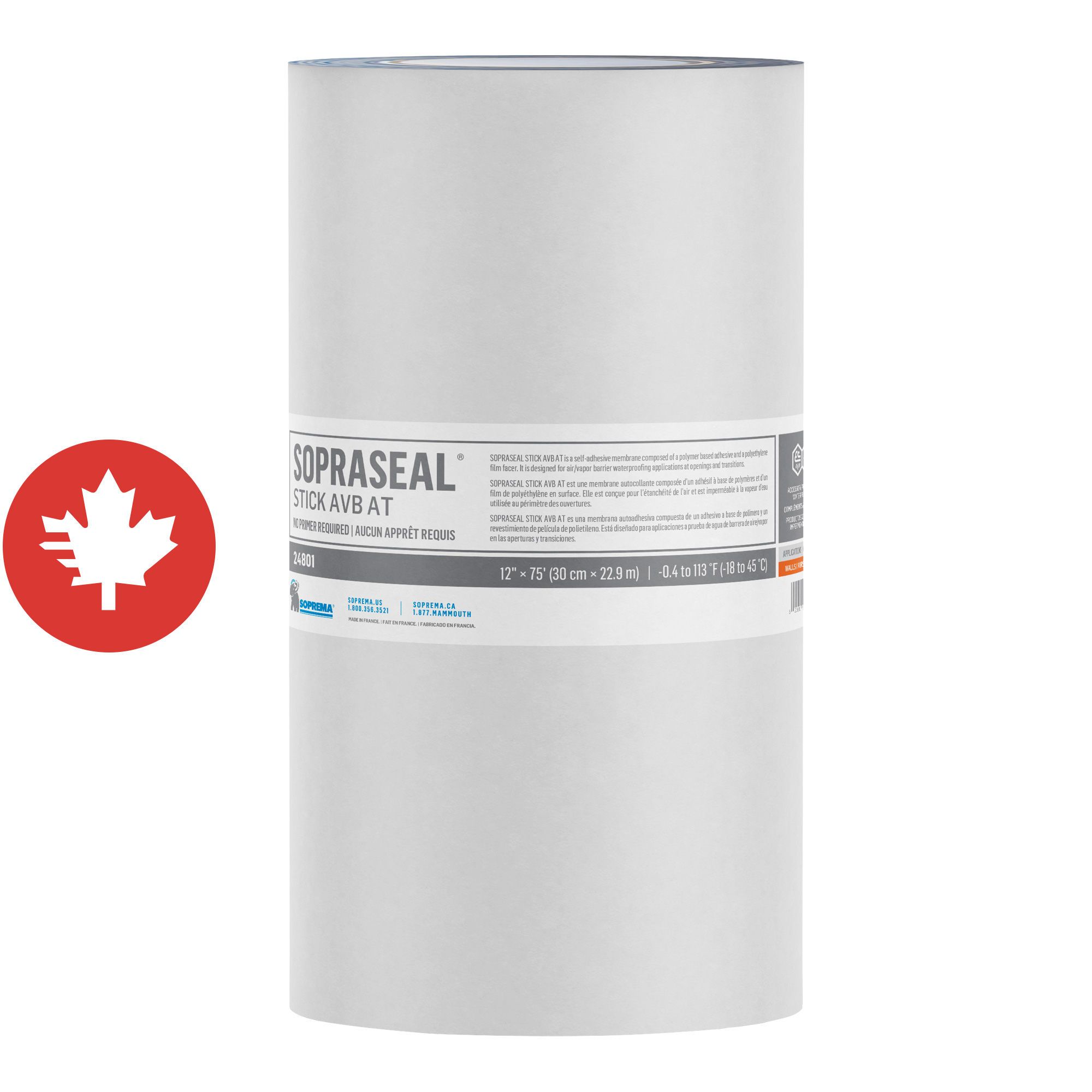 Sopraseal Stick Membrane - 12" x 75' from SOPREMA | BMR