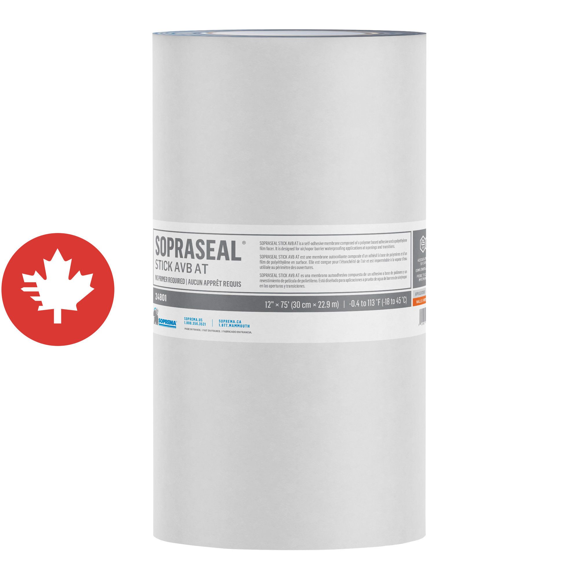 Membrane Sopraseal Stick, 12" x 75' de SOPREMA | BMR