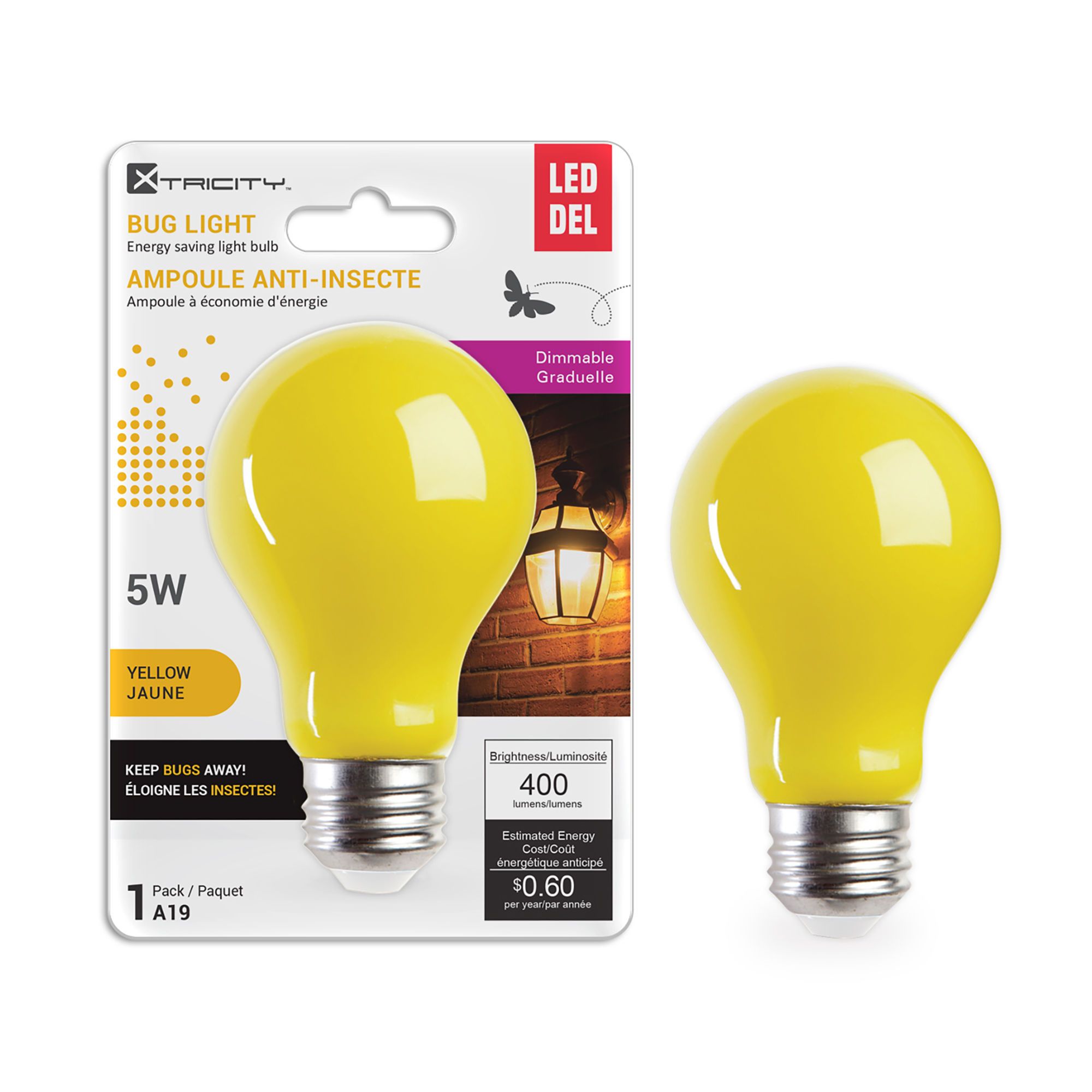 Bug Lightbulb - Yellow - 5 W from XTRICITY | BMR