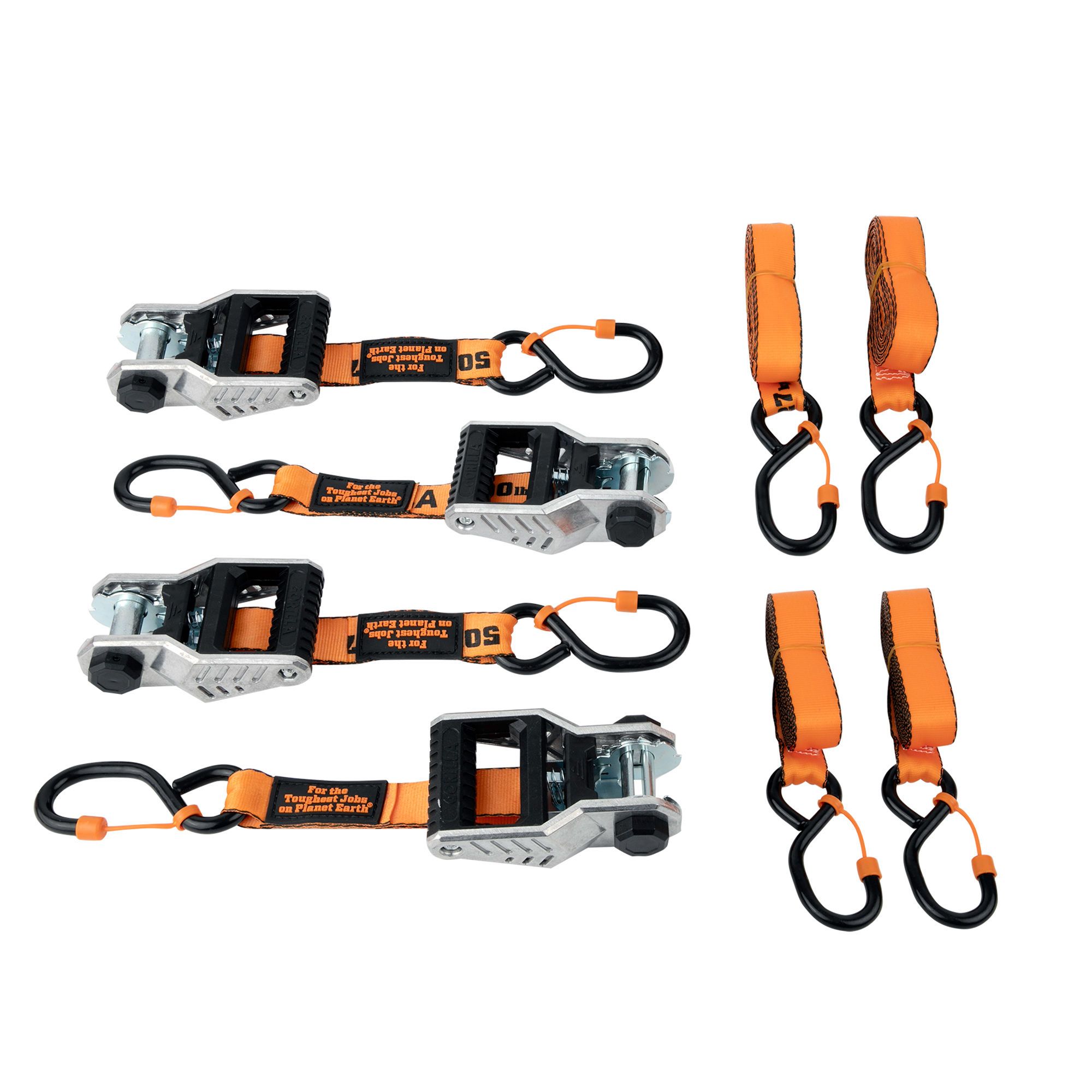 Gorilla Tie-Down Straps - 1" x 12' - 4/pkg from ERICKSON | BMR